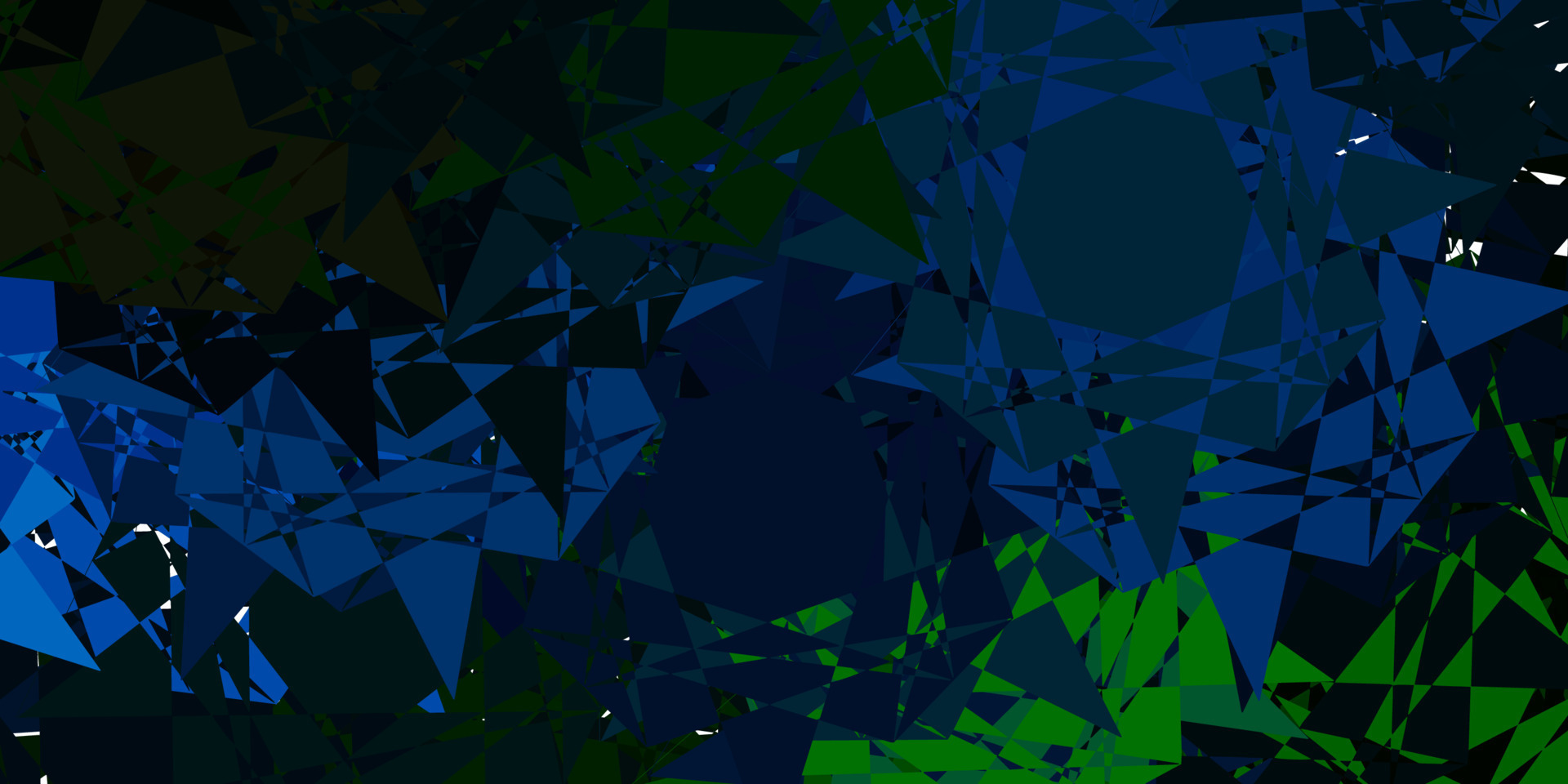 Dark Blue Green Vector Background With Polygonal Forms 13019734