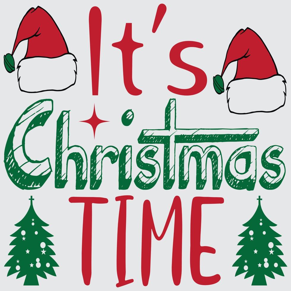 It's Christmas time 13021801 Vector Art at Vecteezy