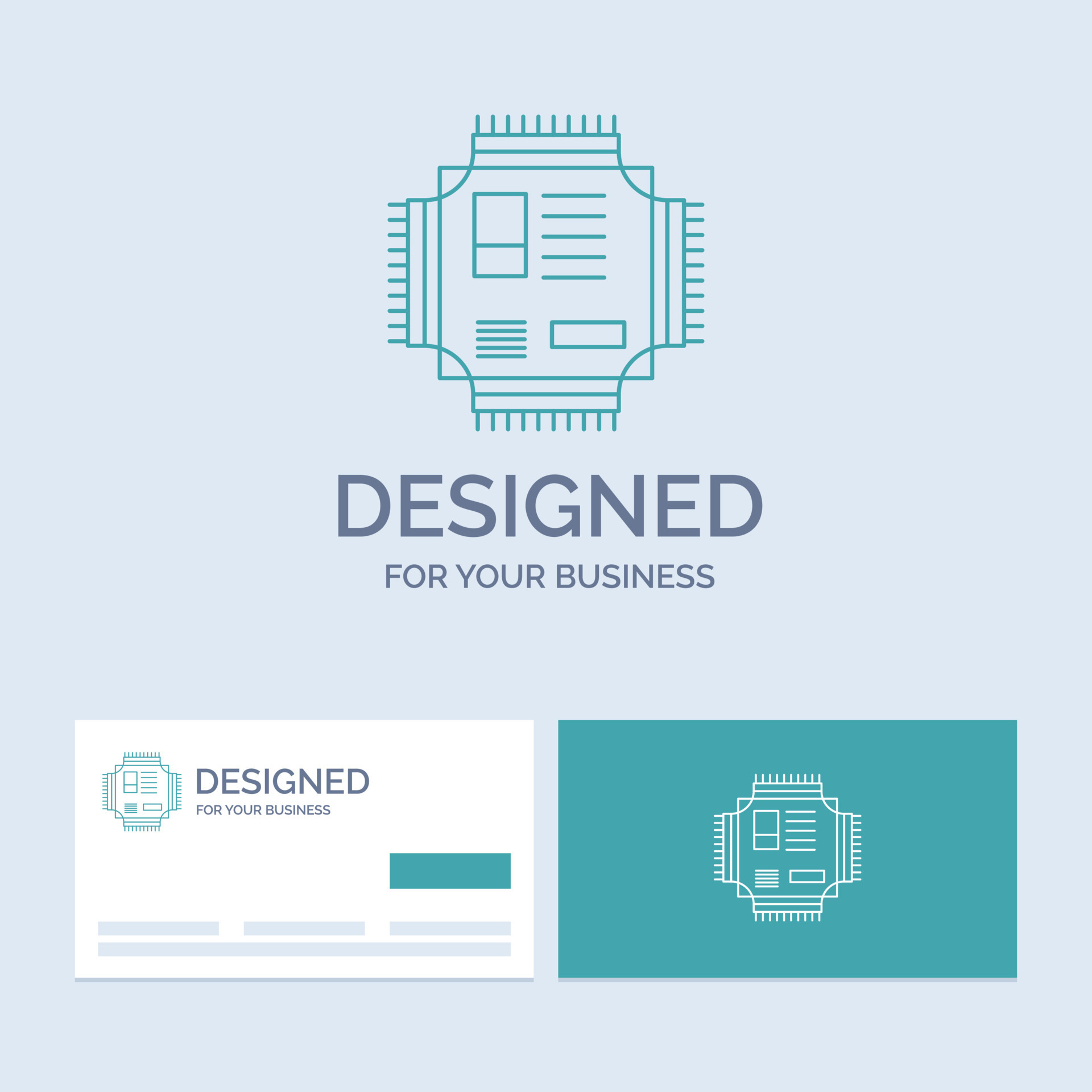 Chip. cpu. microchip. processor. technology Business Logo Line Icon ... Chip. cpu. microchip. processor. technology Business Logo Line Icon ...