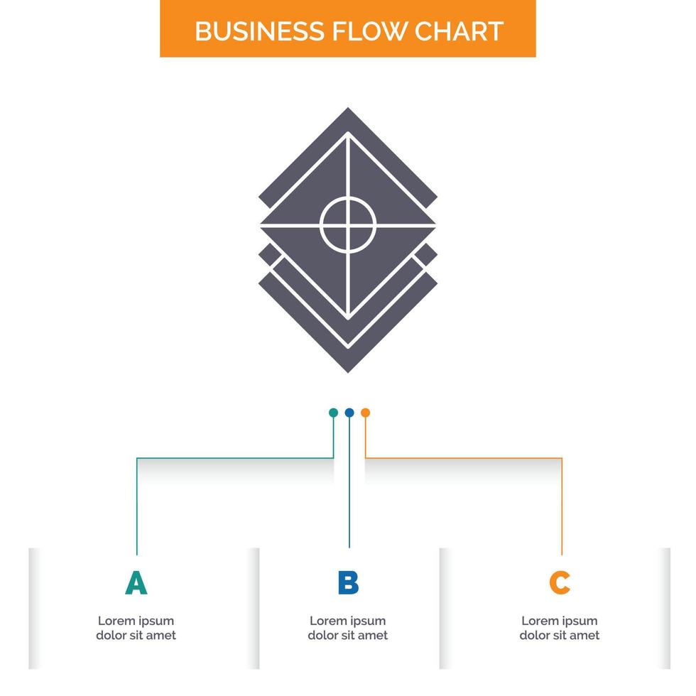 Arrange. design. layers. stack. layer Business Flow Chart Design with 3 ... Arrange. design. layers. stack. layer Business Flow Chart Design with 3 ...