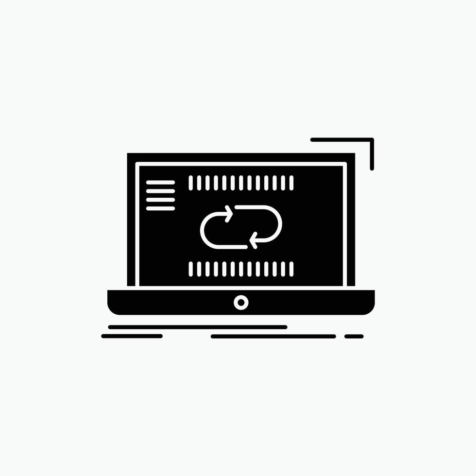 Communication Connection Link Sync Synchronization Glyph Icon