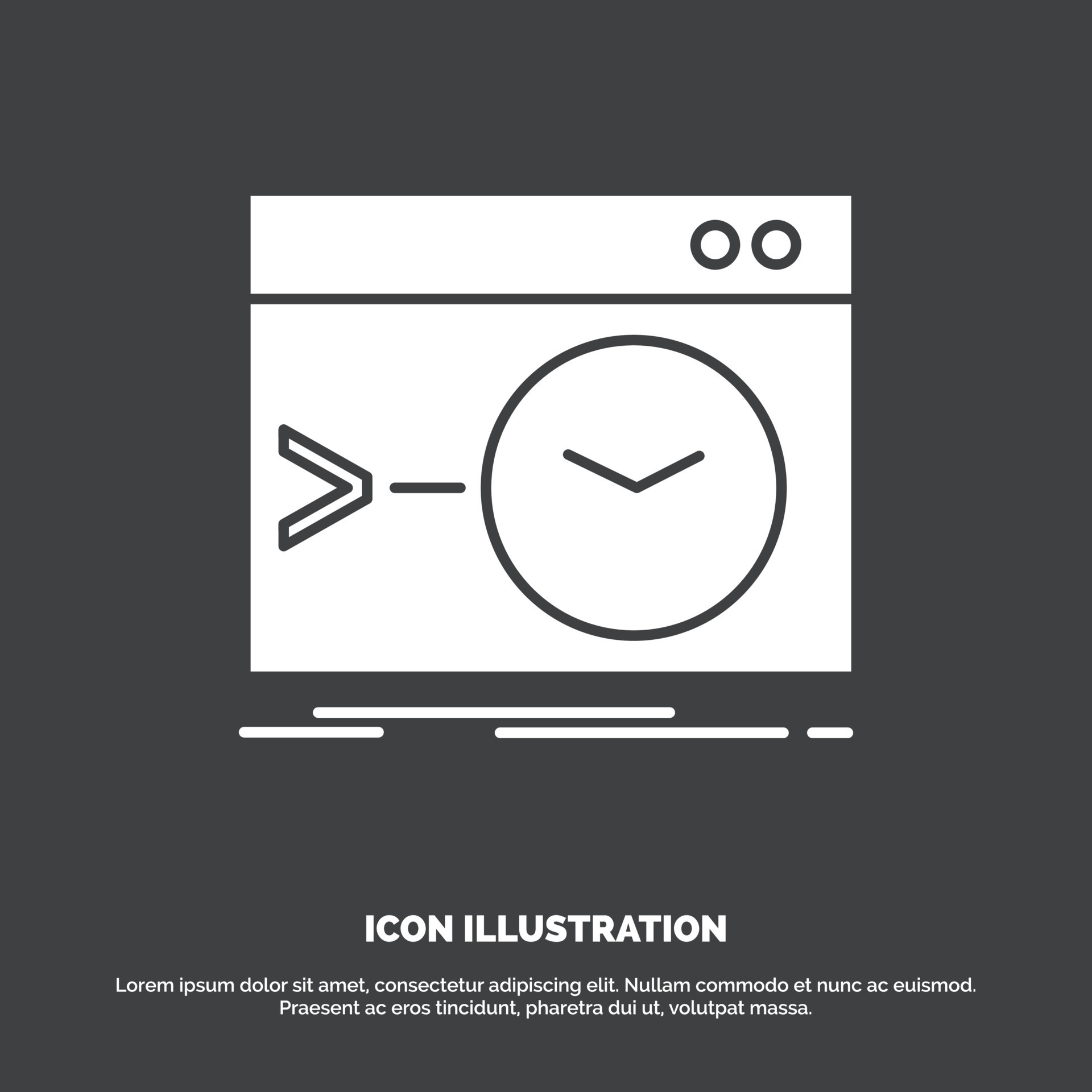 Admin Command Root Software Terminal Icon Glyph Vector Symbol For Ui And Ux Website Or