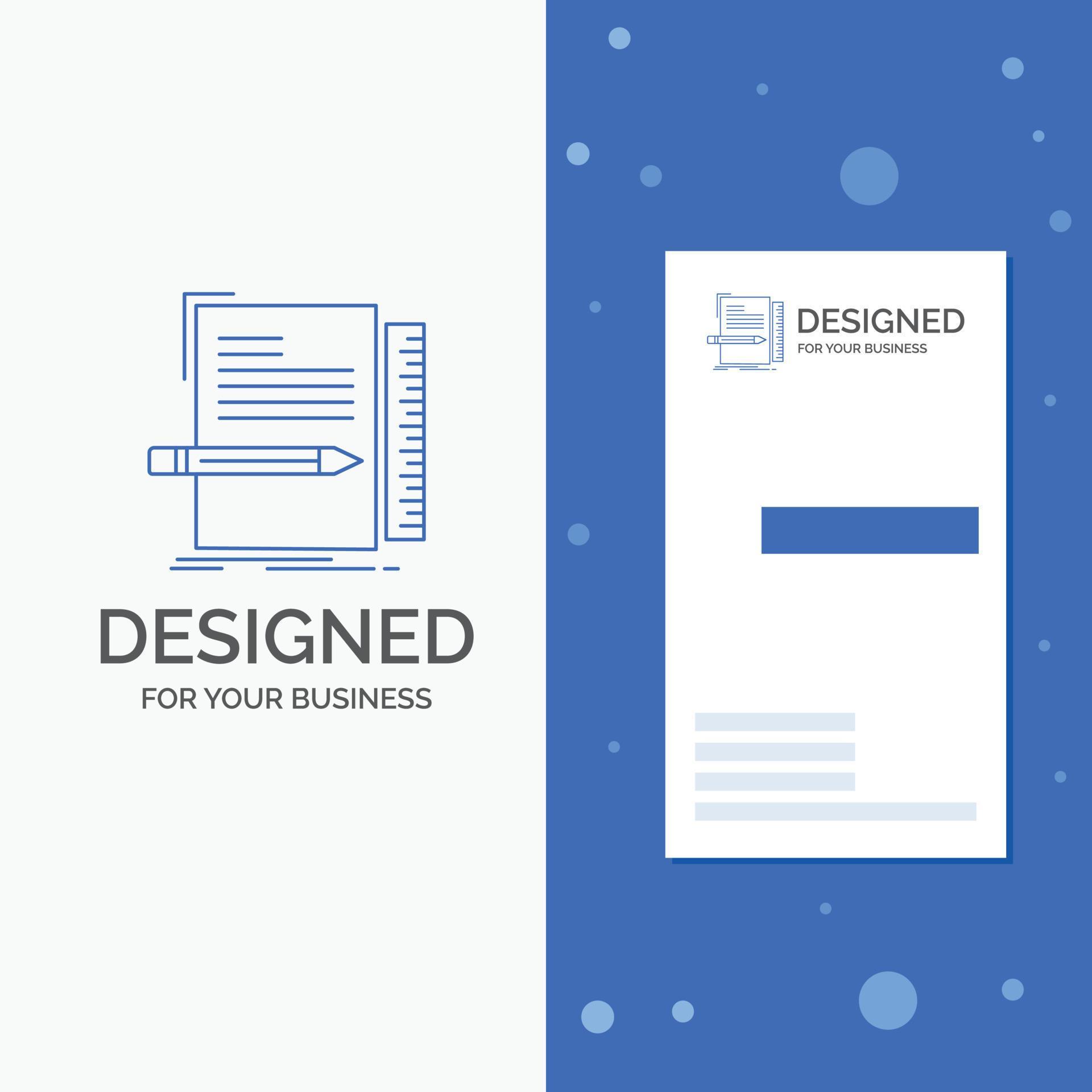 Business Logo For Code Coding File Programming Script Vertical Blue Business Visiting Card