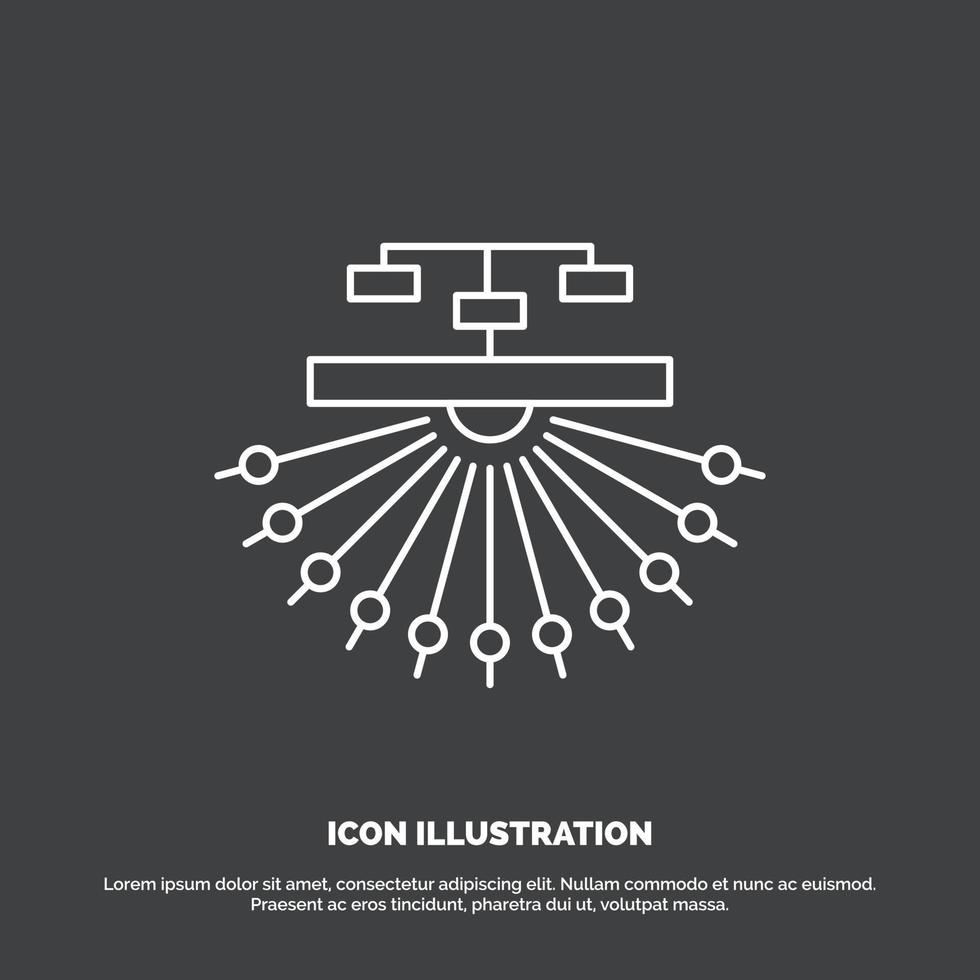 optimization. site. site. structure. Web Icon. Line vector symbol for UI and UX. website or ...