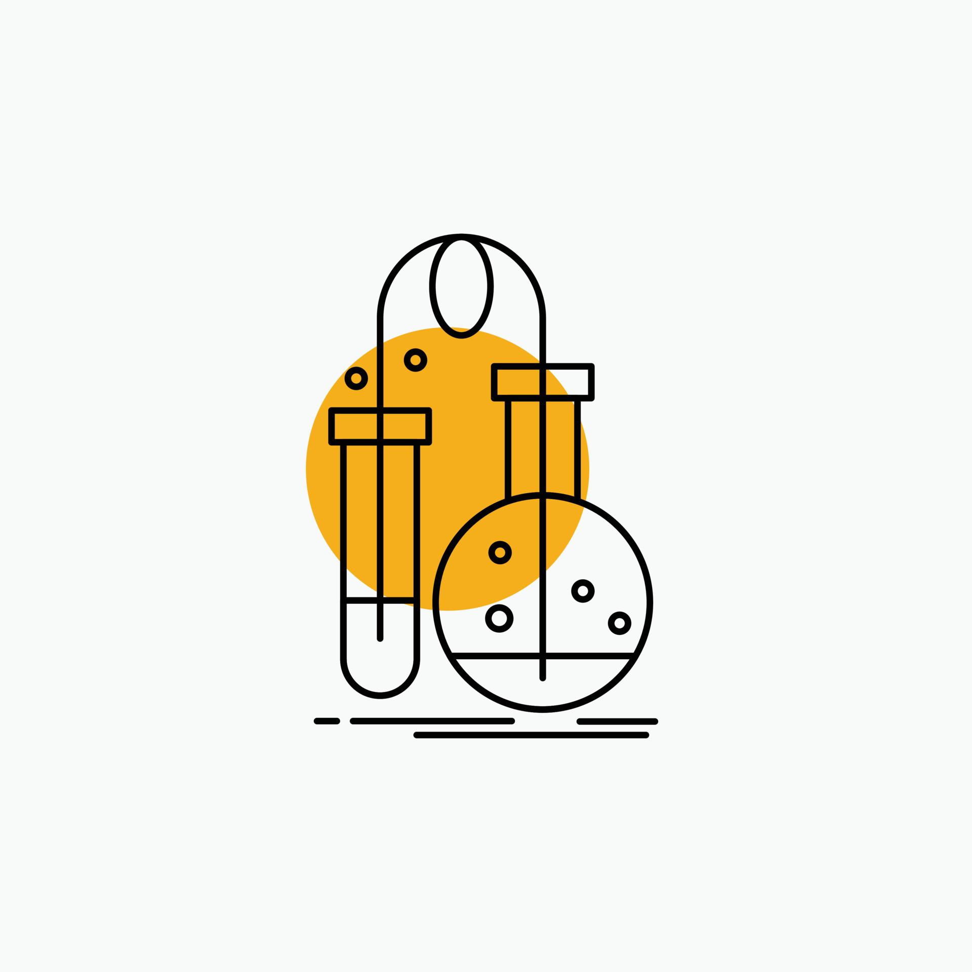 Testing Chemistry Flask Lab Science Line Icon 13025013 Vector Art At Vecteezy