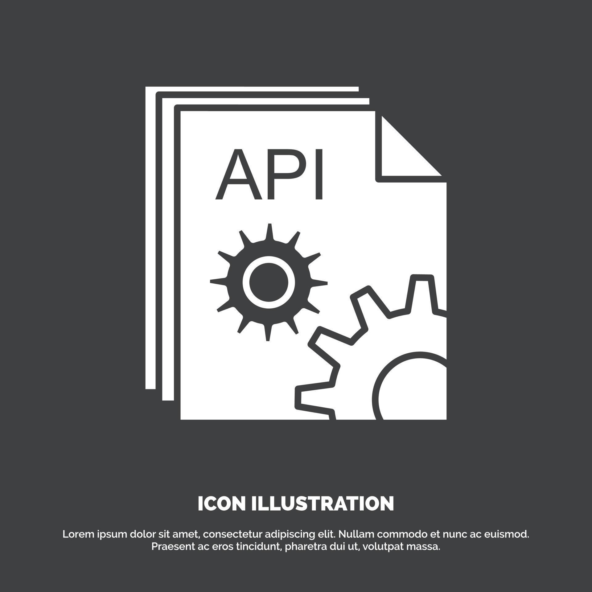 Api App Coding Developer Software Icon Glyph Vector Symbol For Ui And Ux Website Or Mobile