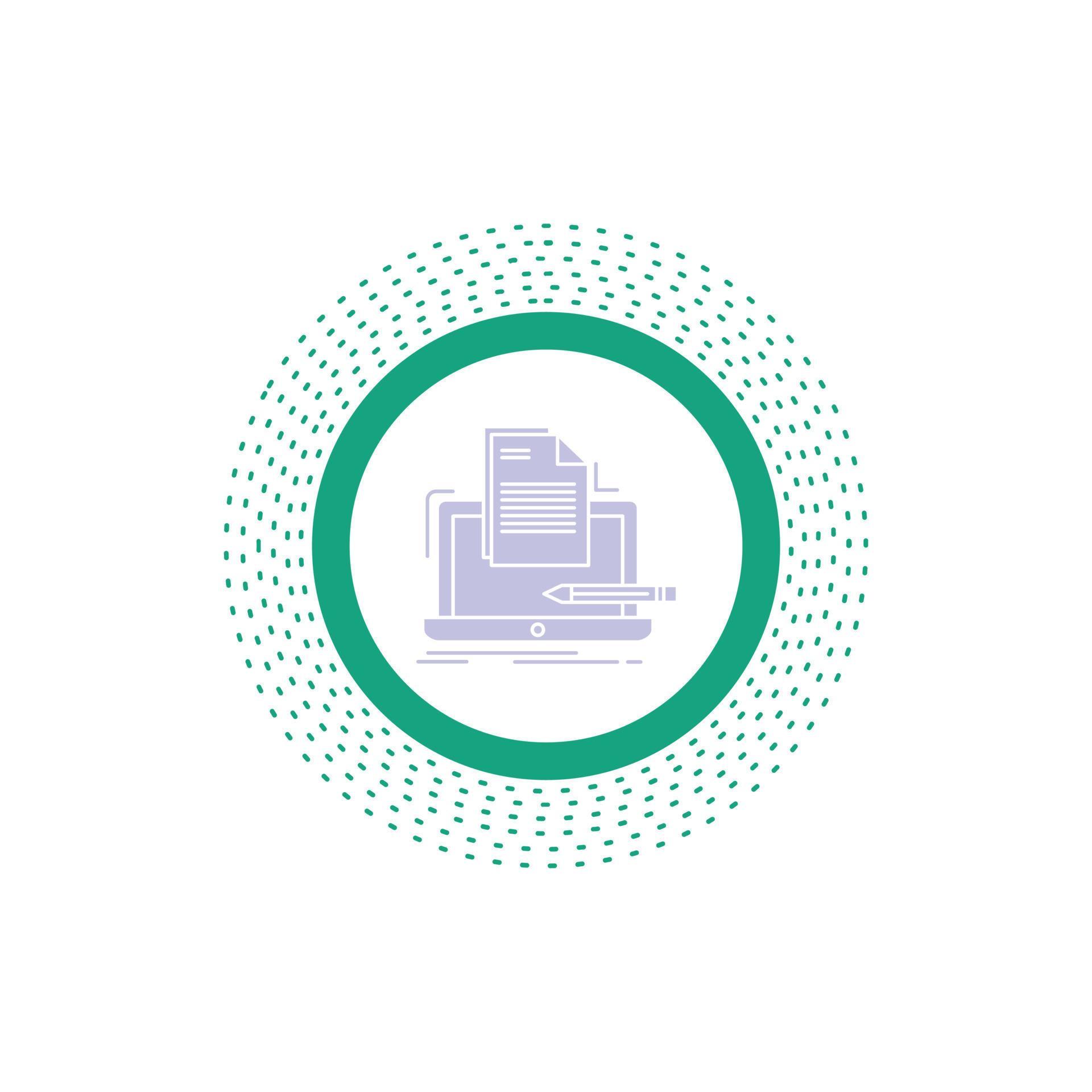 Coder Coding Computer List Paper Glyph Icon Vector Isolated