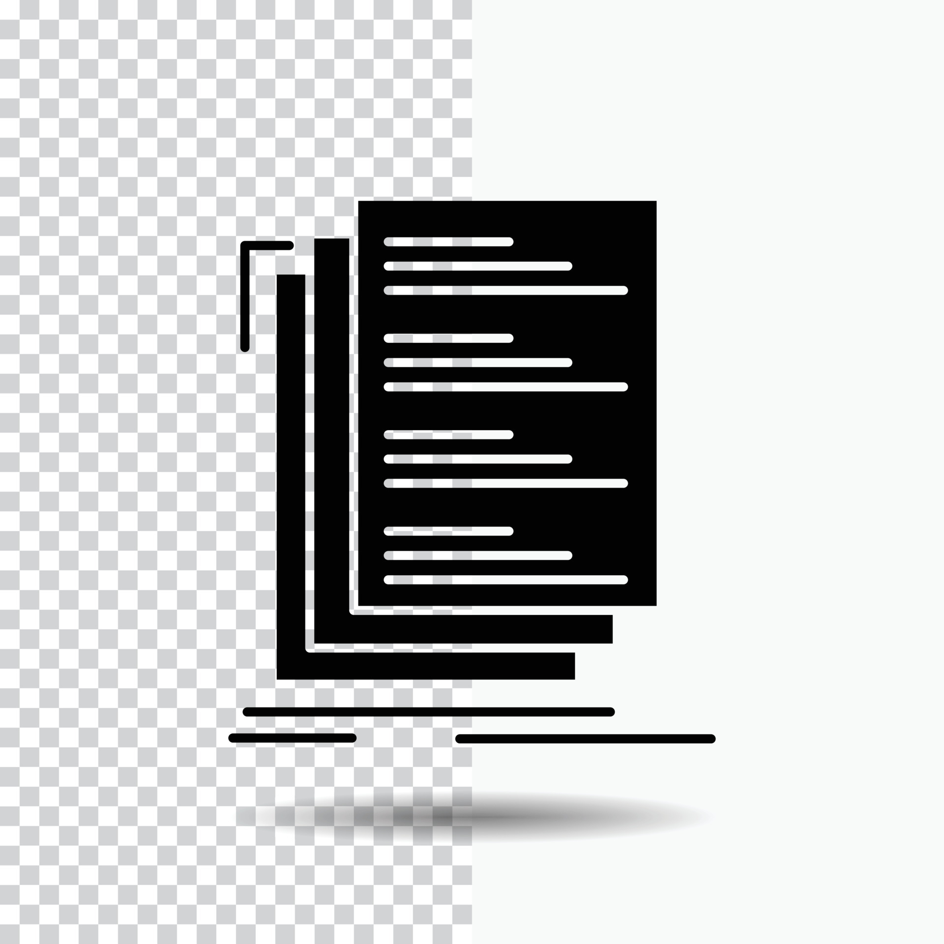 Code. coding. compile. files. list Glyph Icon on Transparent Background ... Code. coding. compile. files. list Glyph Icon on Transparent Background ...