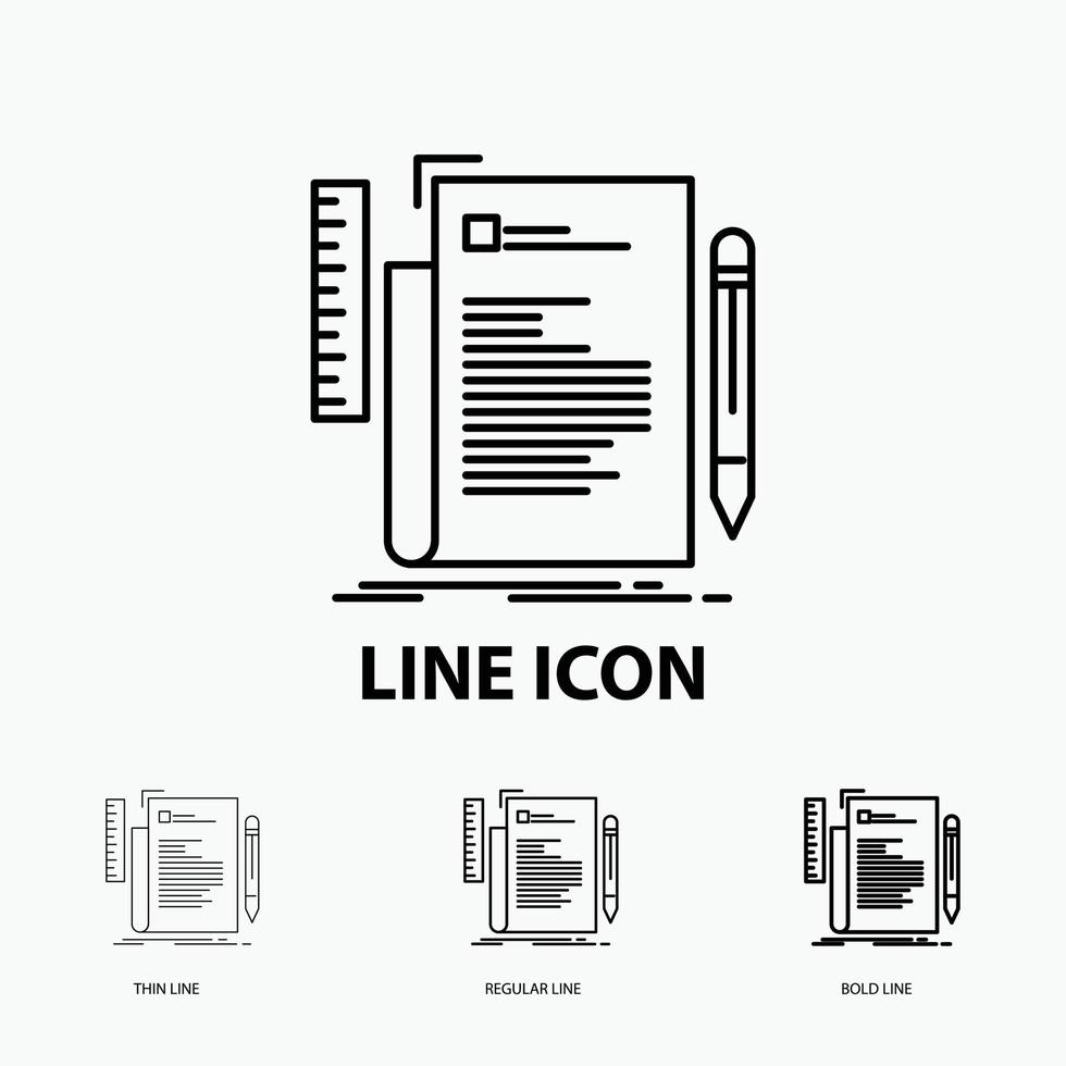 Code Coding File Programming Script Icon In Thin Regular And Bold Line Style Vector