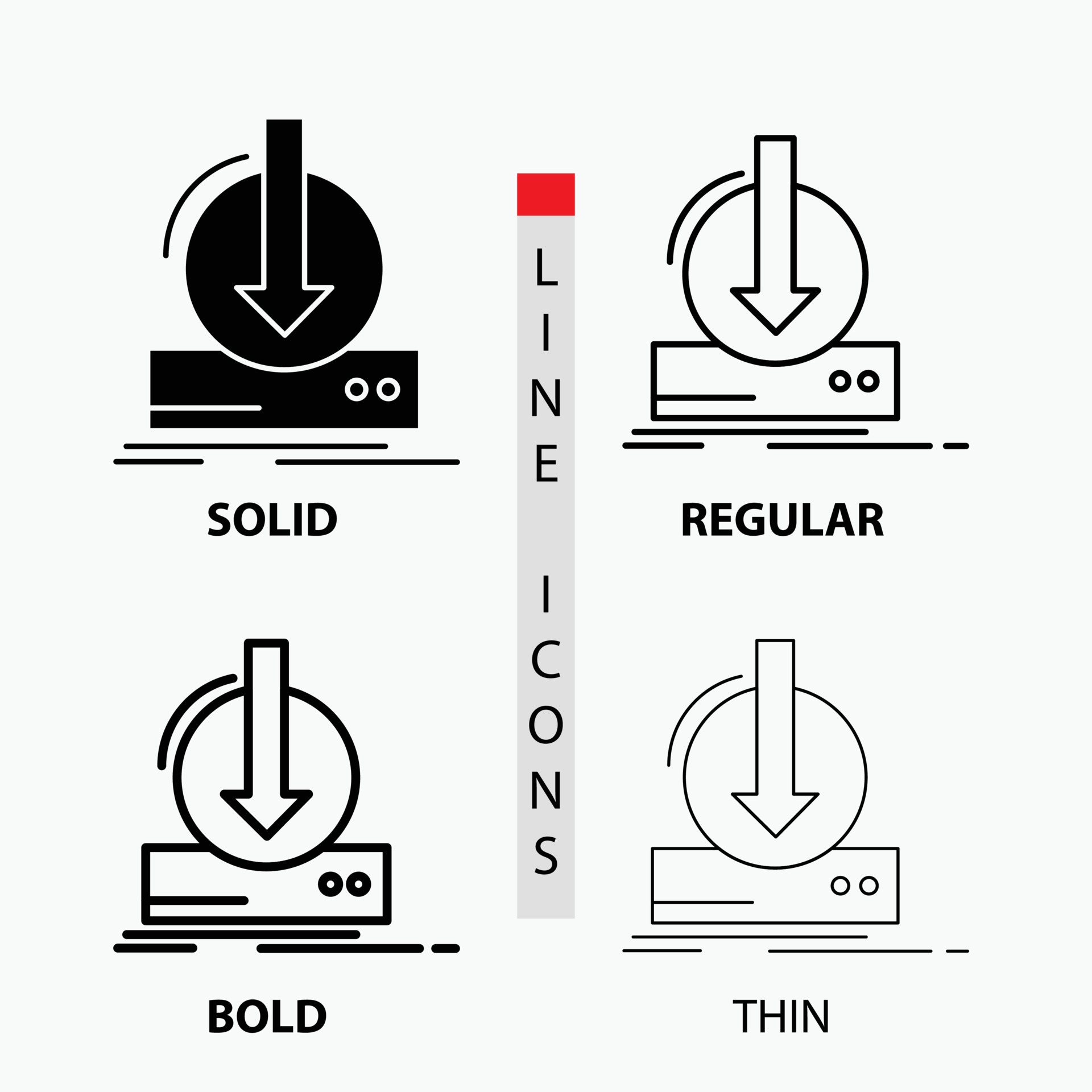 Addition. content. dlc. download. game Icon in Thin. Regular. Bold Line ...