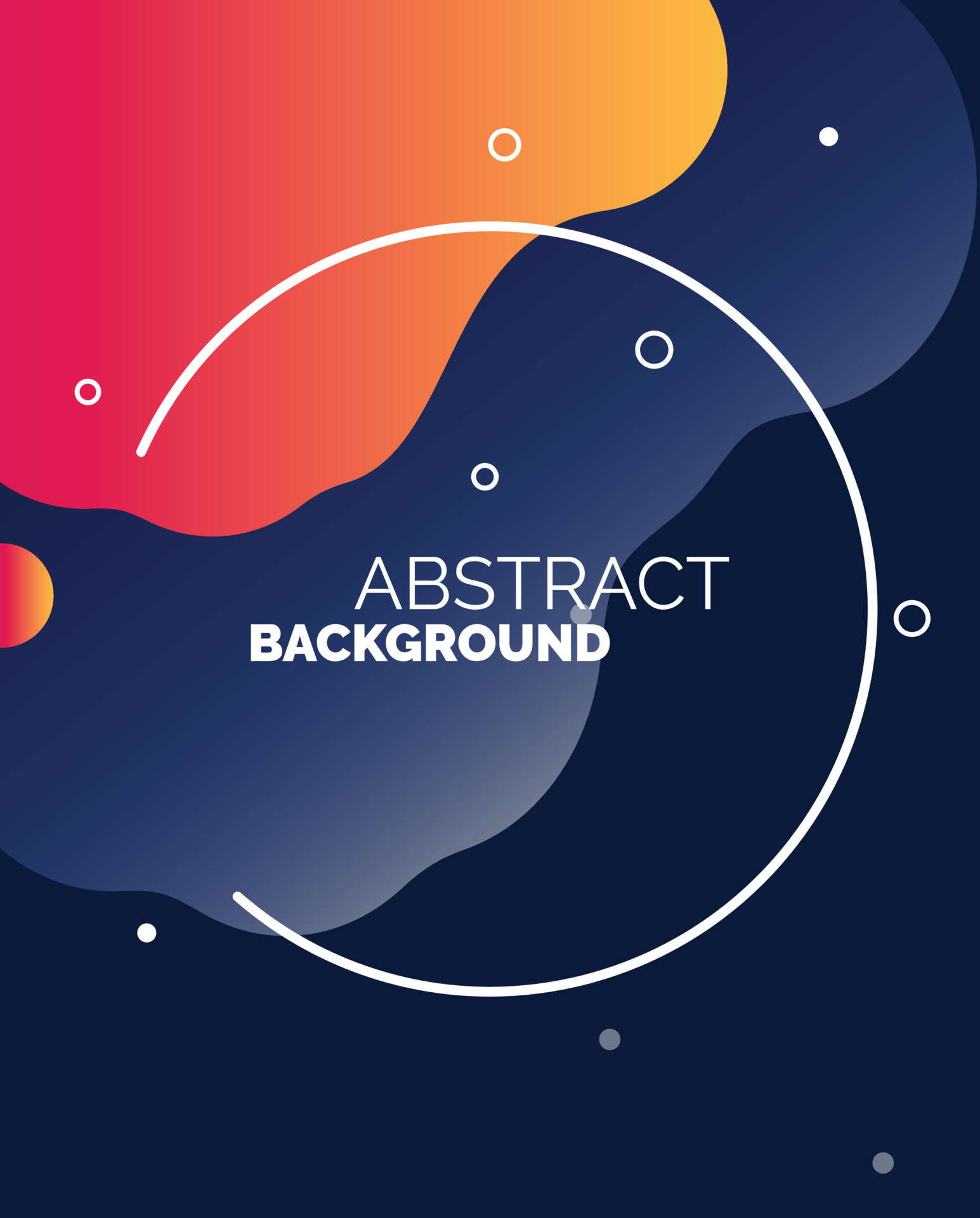 Gradient liquid shapes abstract covers vector collection. Colorful ...