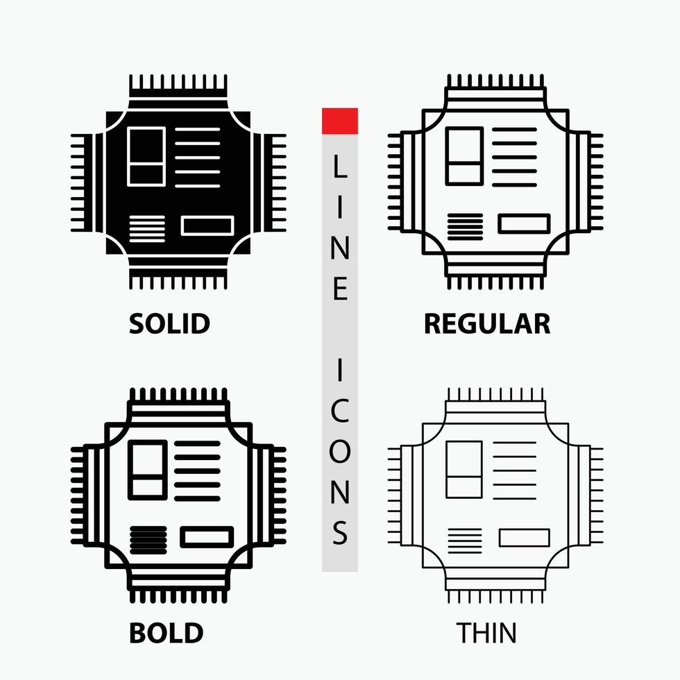 Chip. cpu. microchip. processor. technology Icon in Thin. Regular. Bold ... Chip. cpu. microchip. processor. technology Icon in Thin. Regular. Bold ...