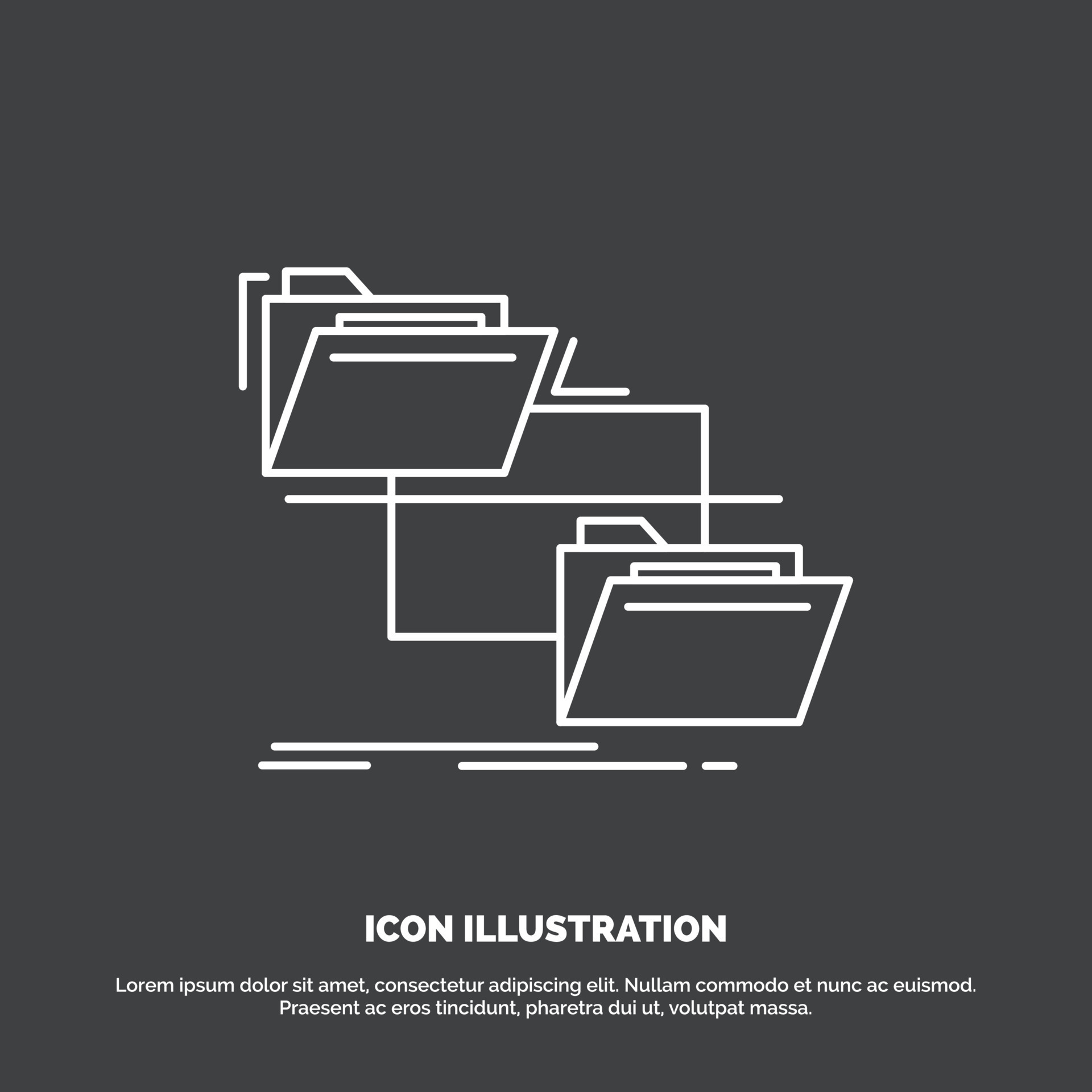 Folder File Management Move Copy Icon Line Vector Symbol For Ui And Ux Website Or Mobile