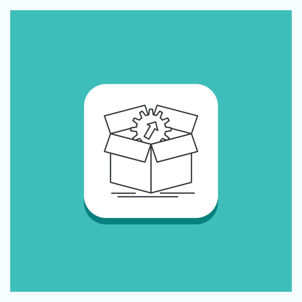 Round Button For Upload Performance Productivity Progress Work Line