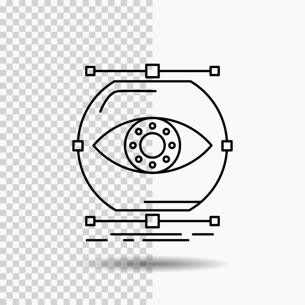 Visualize Conception Monitoring Monitoring Vision Line Icon On