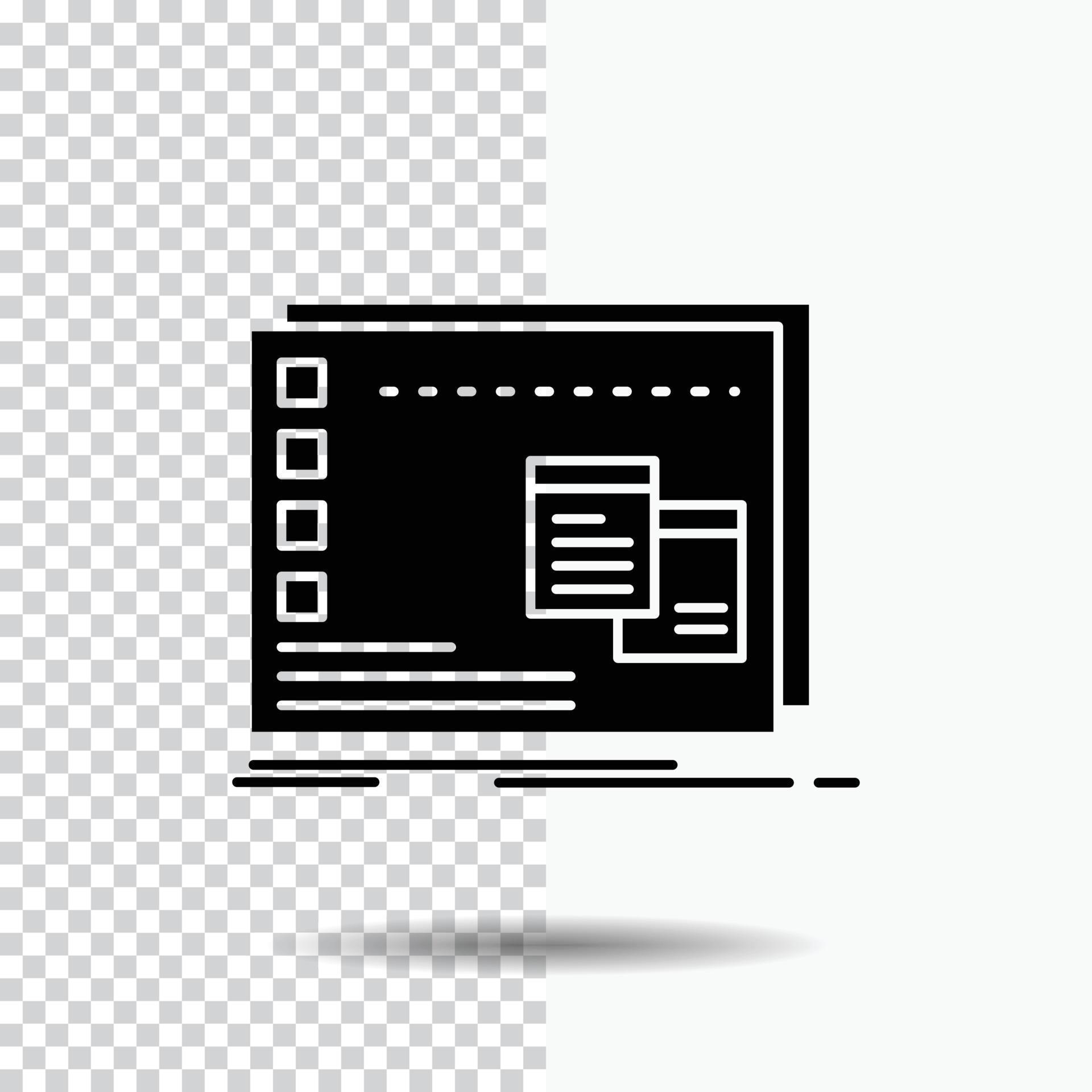 Window. Mac. operational. os. program Glyph Icon on Transparent Background. Black Icon 13027513 ...