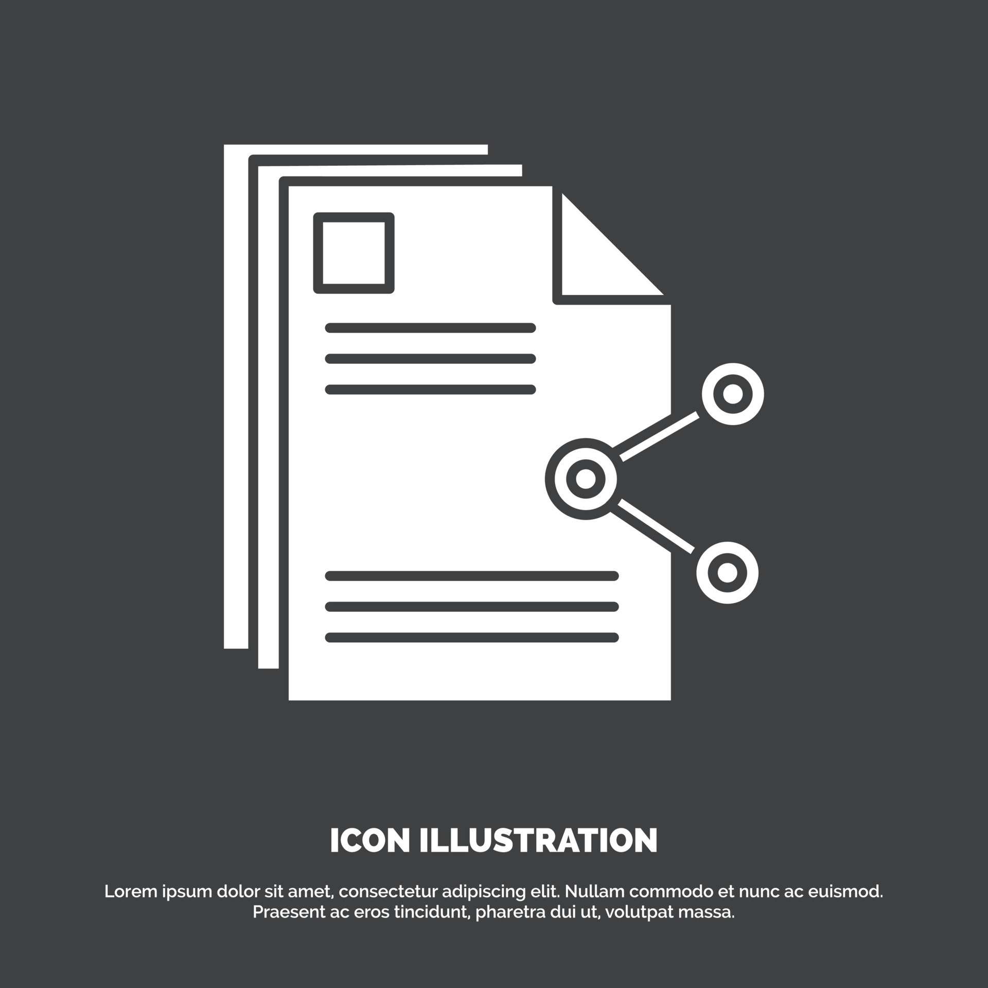 content. files. sharing. share. document Icon. glyph vector symbol for ... content. files. sharing. share. document Icon. glyph vector symbol for ...