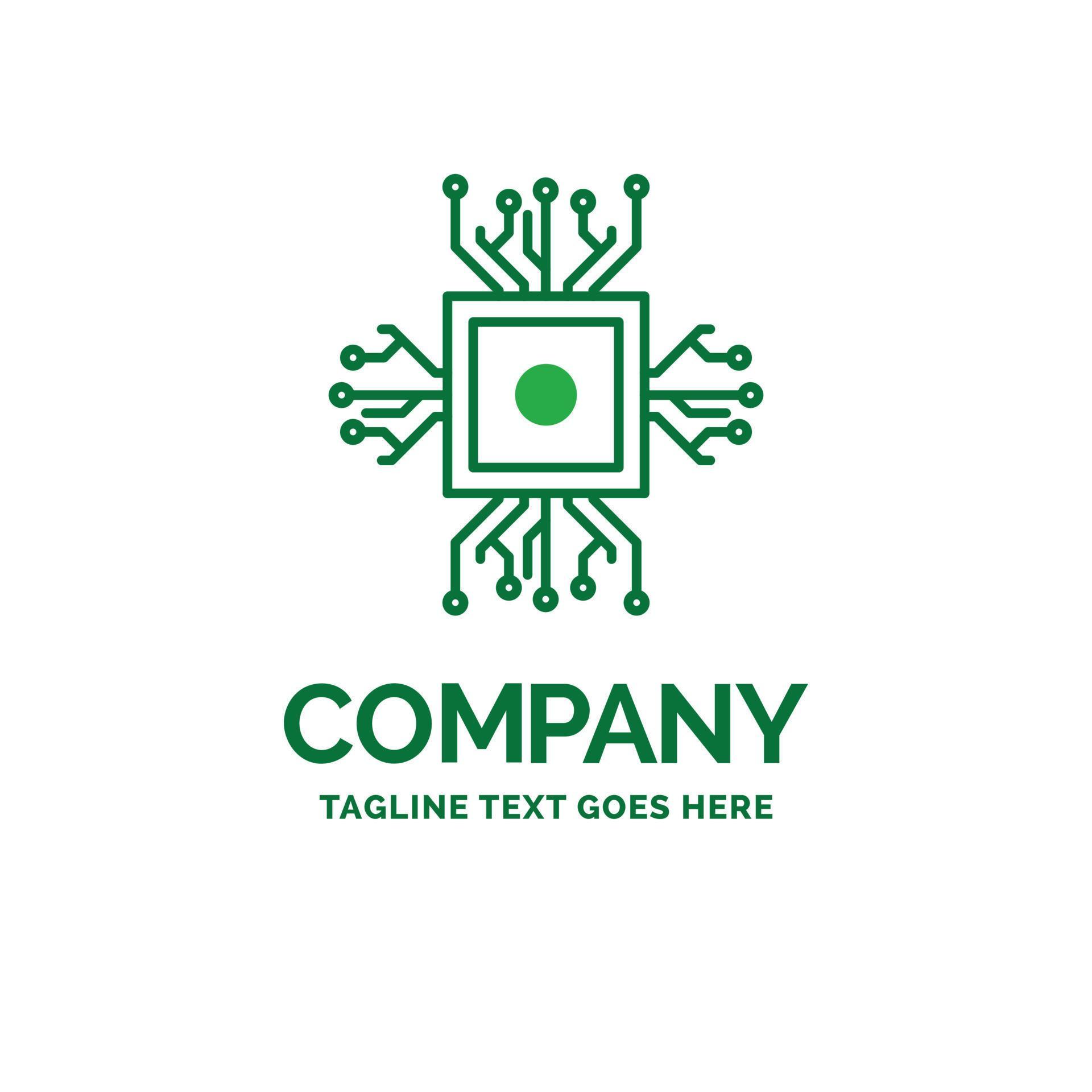 Chip. cpu. microchip. processor. technology Flat Business Logo template ... Chip. cpu. microchip. processor. technology Flat Business Logo template ...