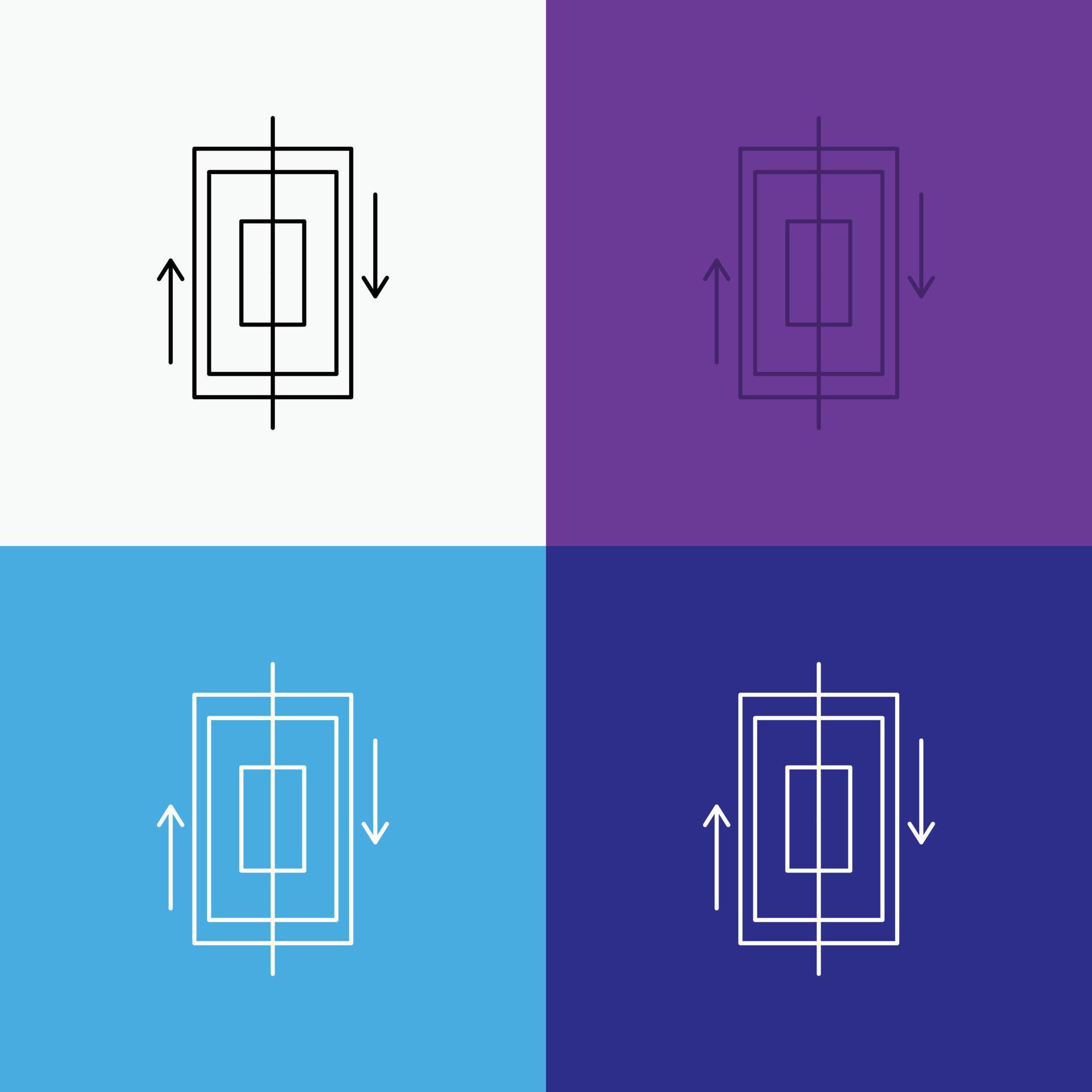 Sync Synchronization Data Phone Smartphone Icon Over Various Background Line Style Design