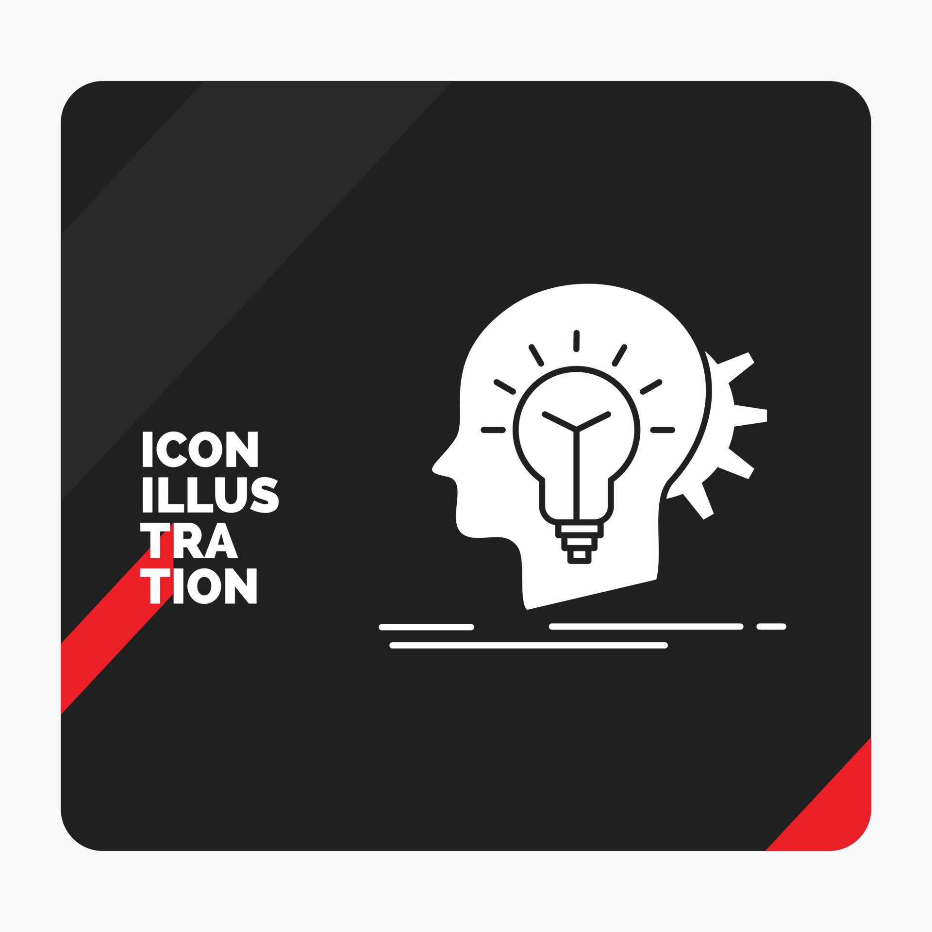 Red and Black Creative presentation Background for creative. creativity. head. idea. thinking ...