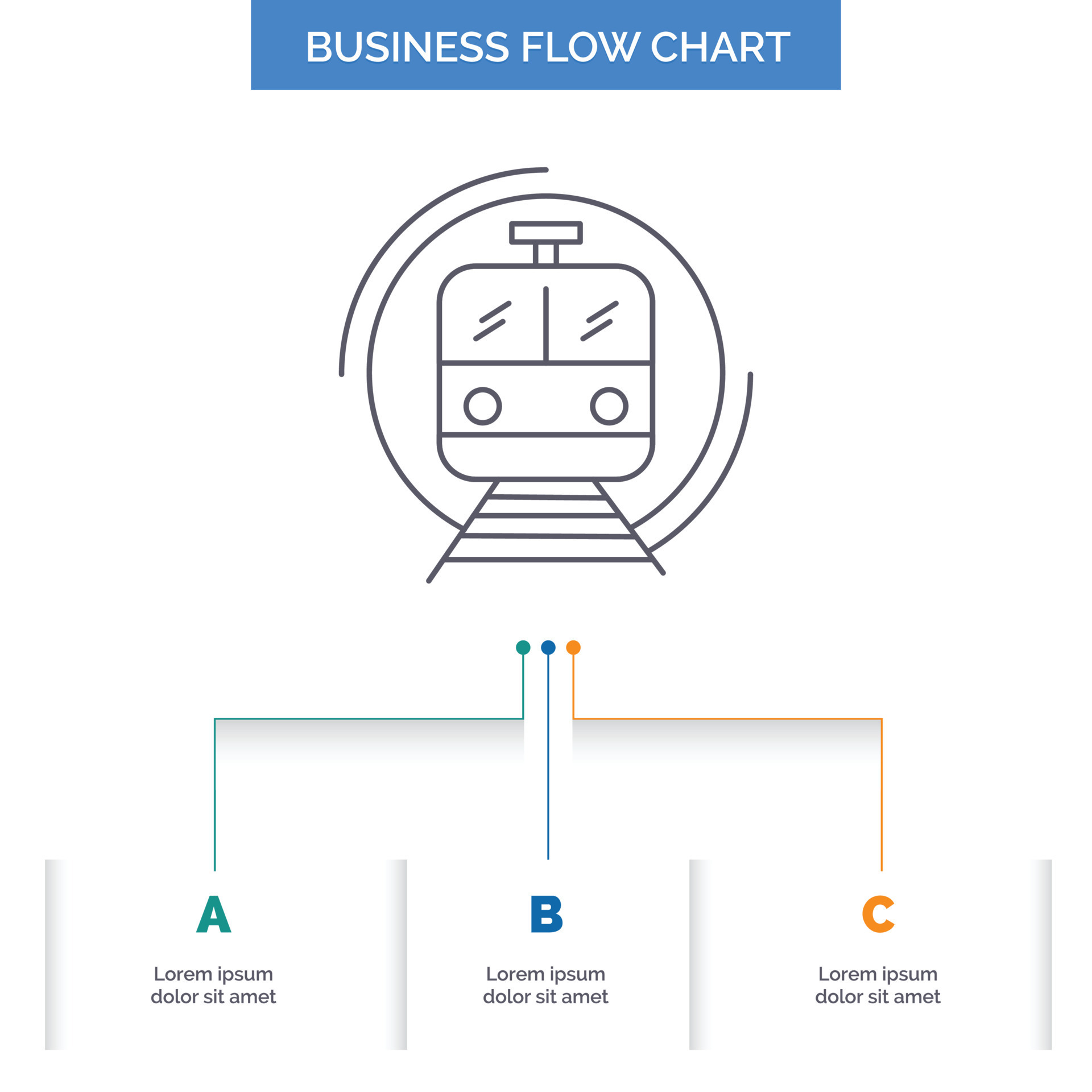 metro. train. smart. public. transport Business Flow Chart Design with ...