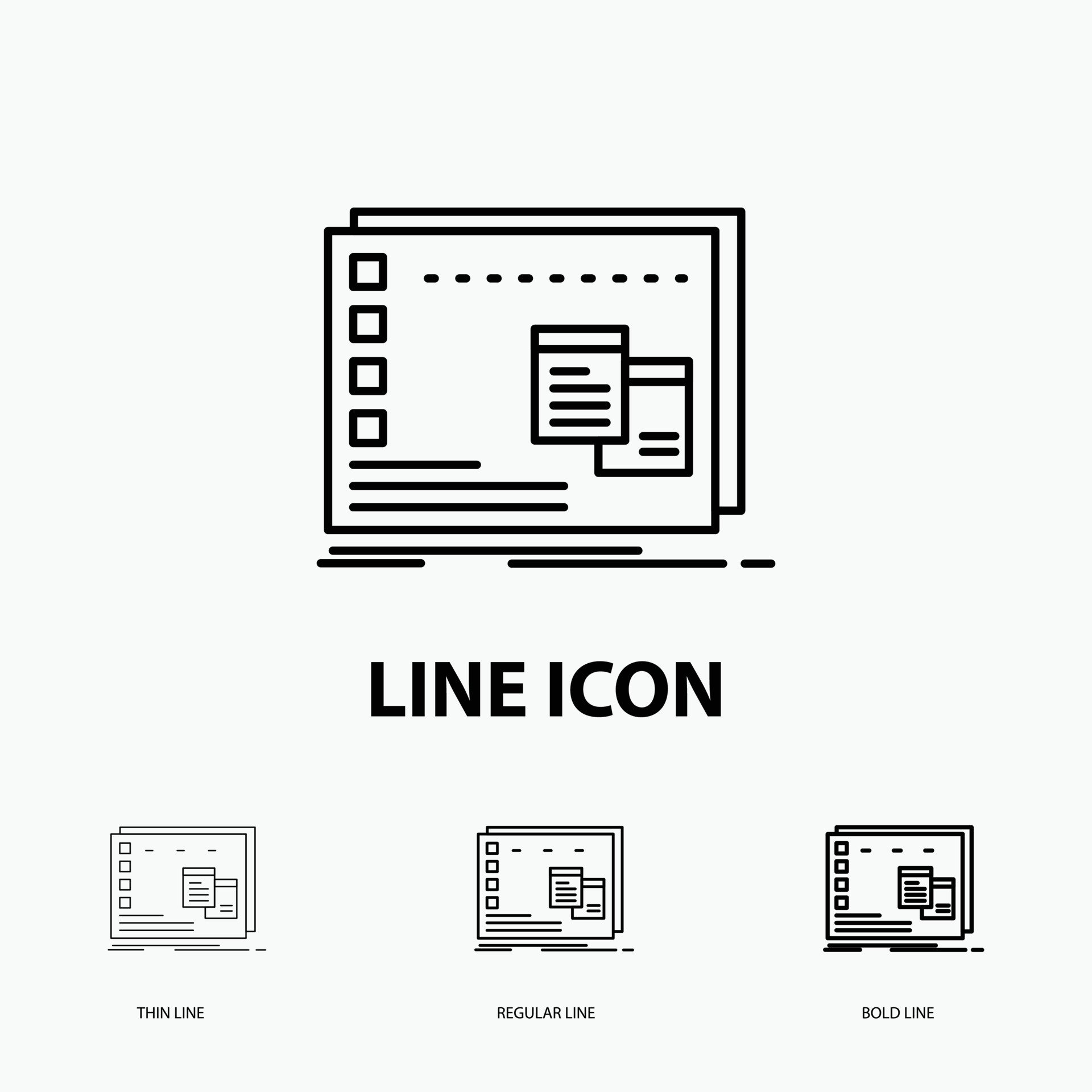 Window Mac Operational Os Program Icon In Thin Regular And Bold
