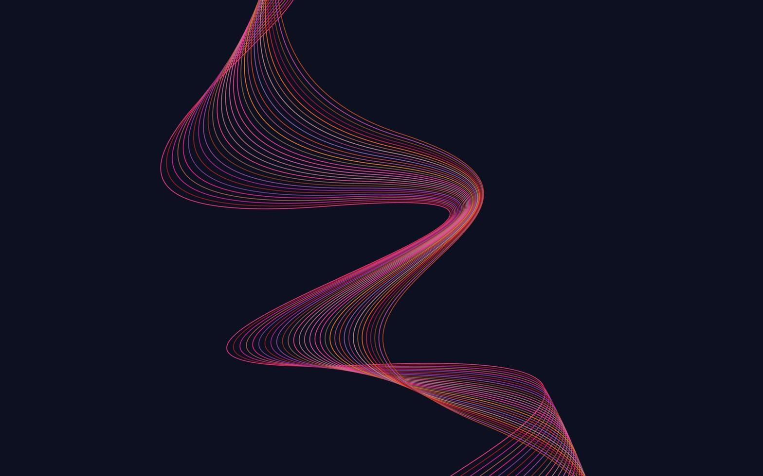 Stylish Red wavy lines abstract background design 13028746 Vector Art ...