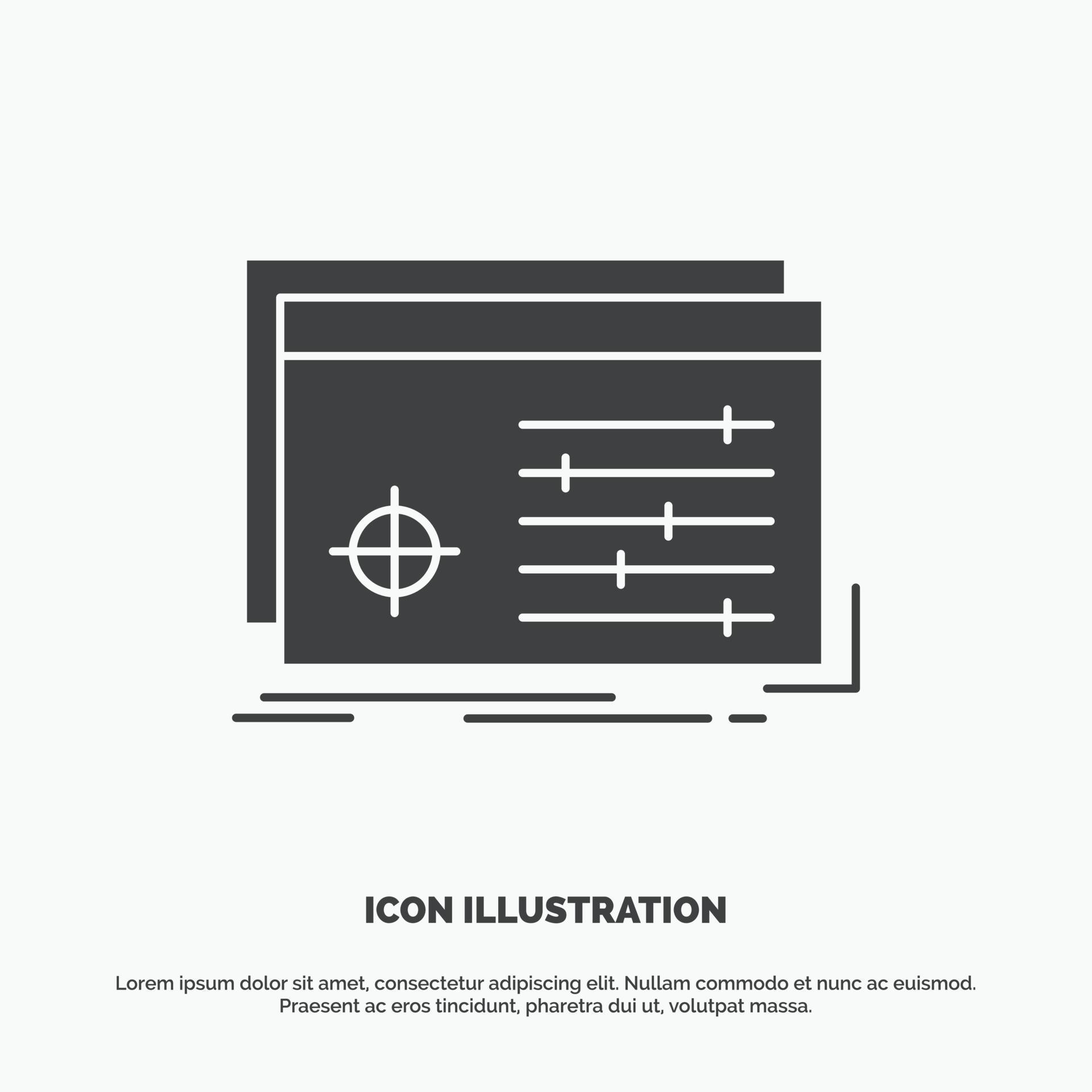 File Object Processing Settings Software Icon Glyph Vector Gray Symbol For Ui And Ux