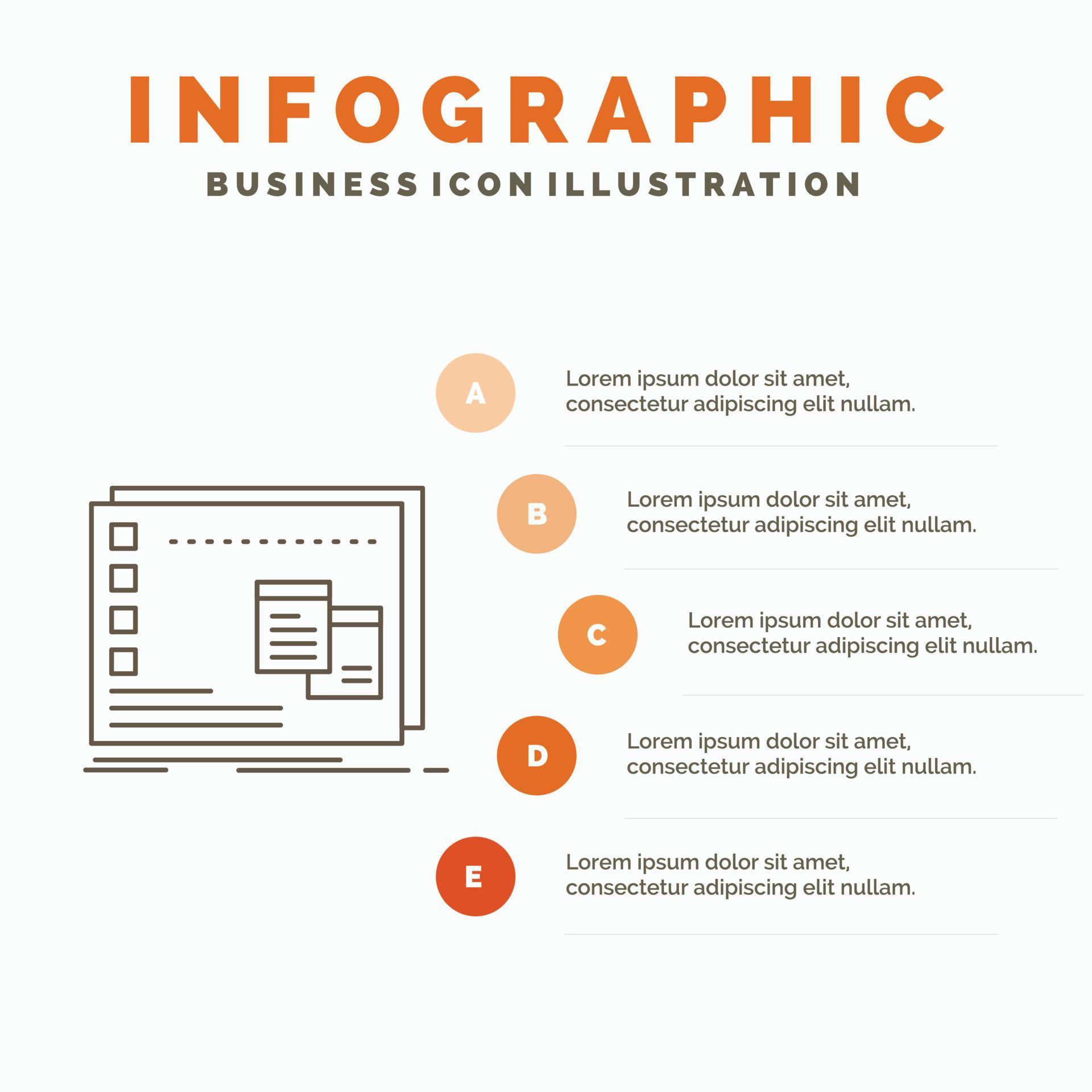 Window. Mac. operational. os. program Infographics Template for Website and Presentation. Line ...