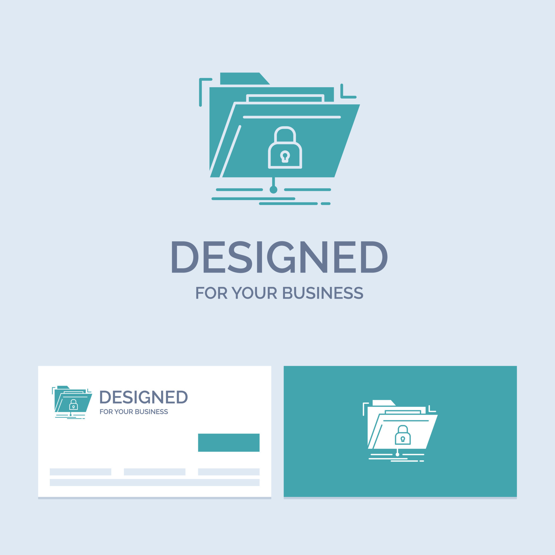 Encryption Files Folder Network Secure Business Logo Glyph Icon Symbol For Your Business