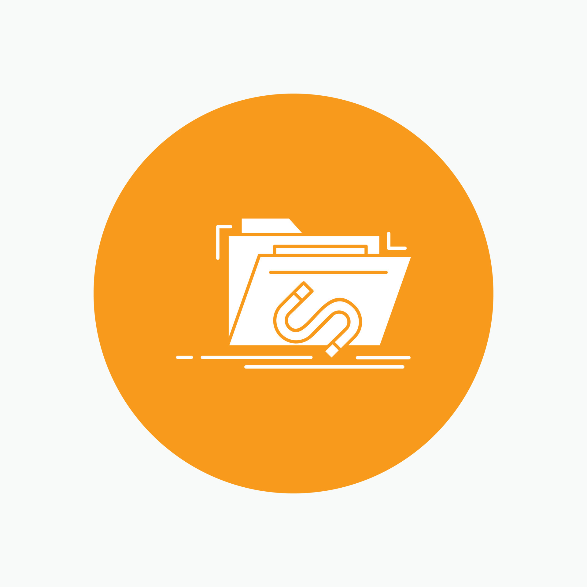 Backdoor. exploit. file. internet. software White Glyph Icon in Circle. Vector Button ...