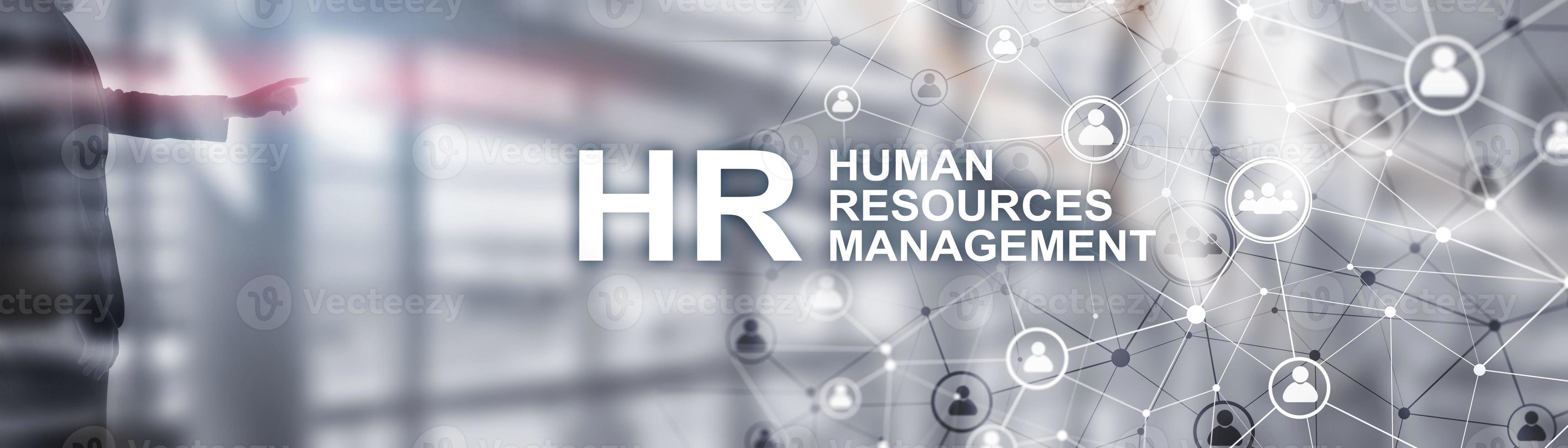 Human resource management. Horizontal mixed media background. 13030834 ...