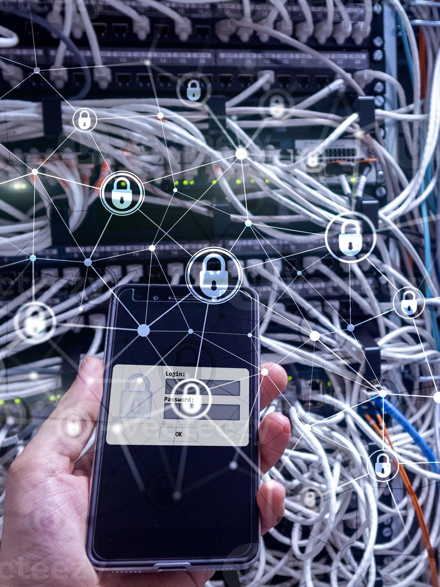 Information Privacy Cyber Security Data Protection Internet And Technology Concept 13030853