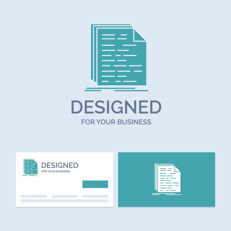 Code. coding. doc. programming. script Business Logo Glyph Icon Symbol for your business ...