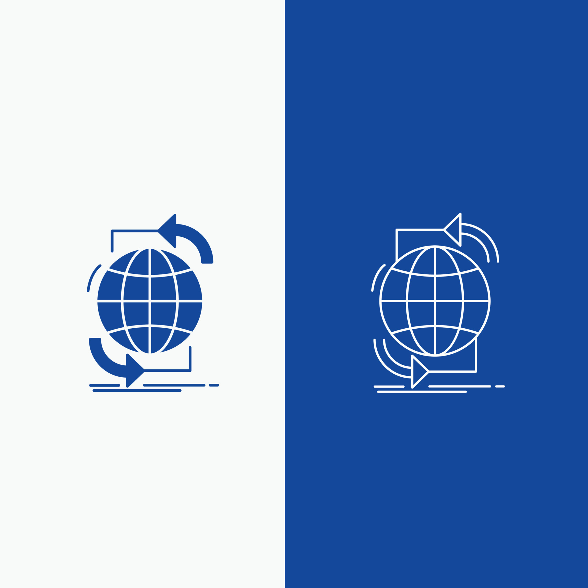Connectivity Global Internet Network Web Line And Glyph Web Button