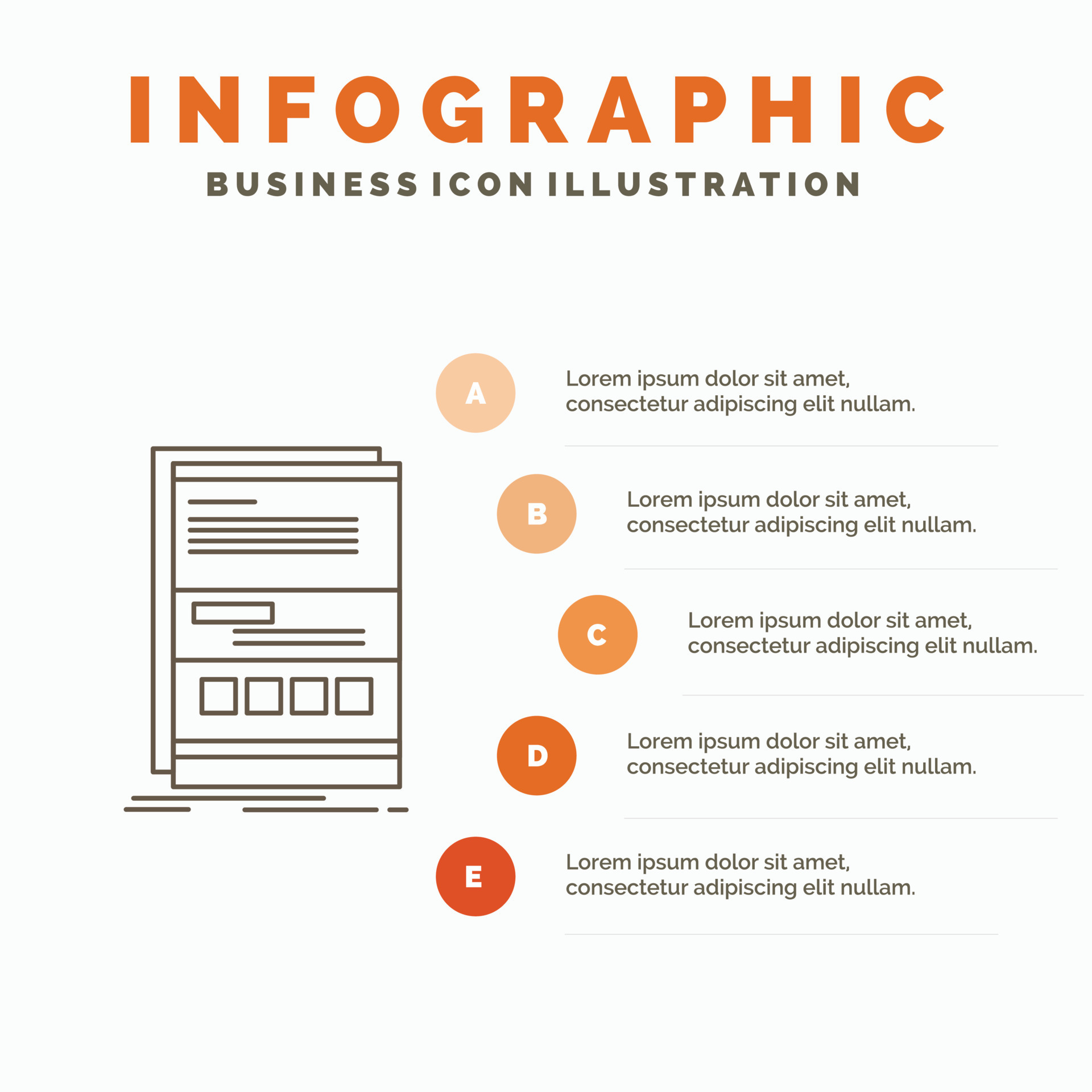 Browser. dynamic. internet. page. responsive Infographics Template for Website and Presentation ...