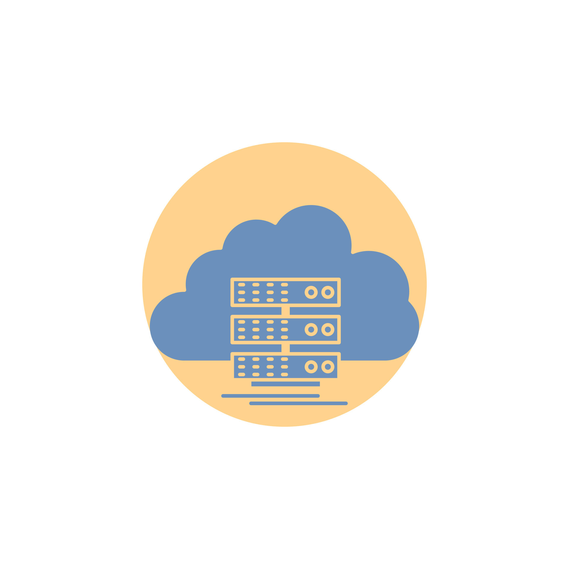 cloud. storage. computing. data. flow Glyph Icon. 13031826 Vector Art ...