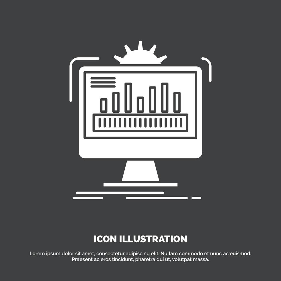 Dashboard Admin Monitor Monitoring Processing Icon Glyph Vector Symbol For Ui And Ux
