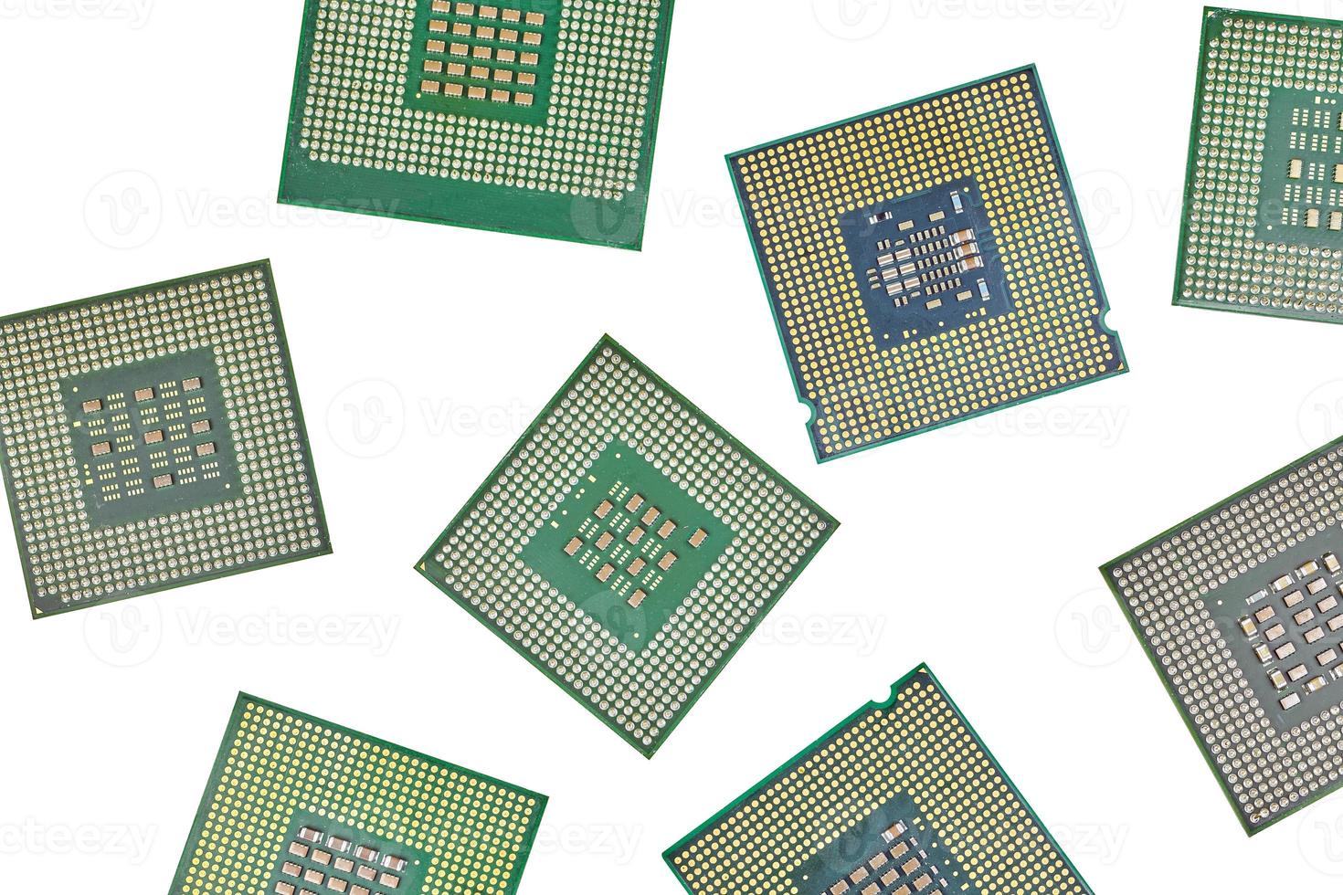 Bunch of CPU, central processor units, isolated background 13032290 Stock Photo at Vecteezy