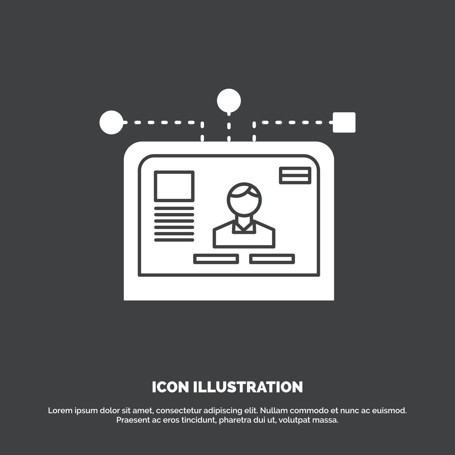 Interface Website User Layout Design Icon Glyph Vector Symbol For