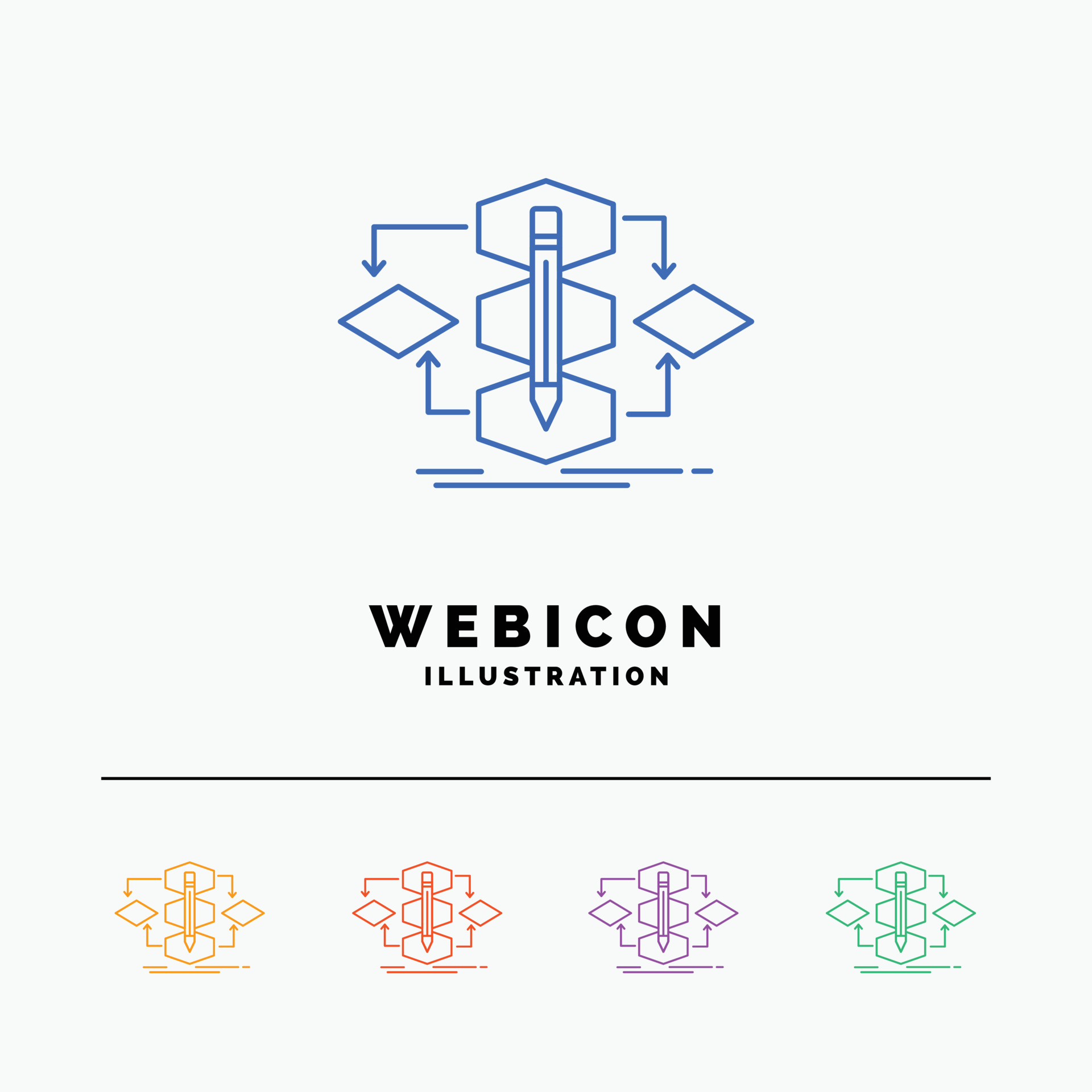 Algorithm. design. method. model. process 5 Color Line Web Icon ... Algorithm. design. method. model. process 5 Color Line Web Icon ...