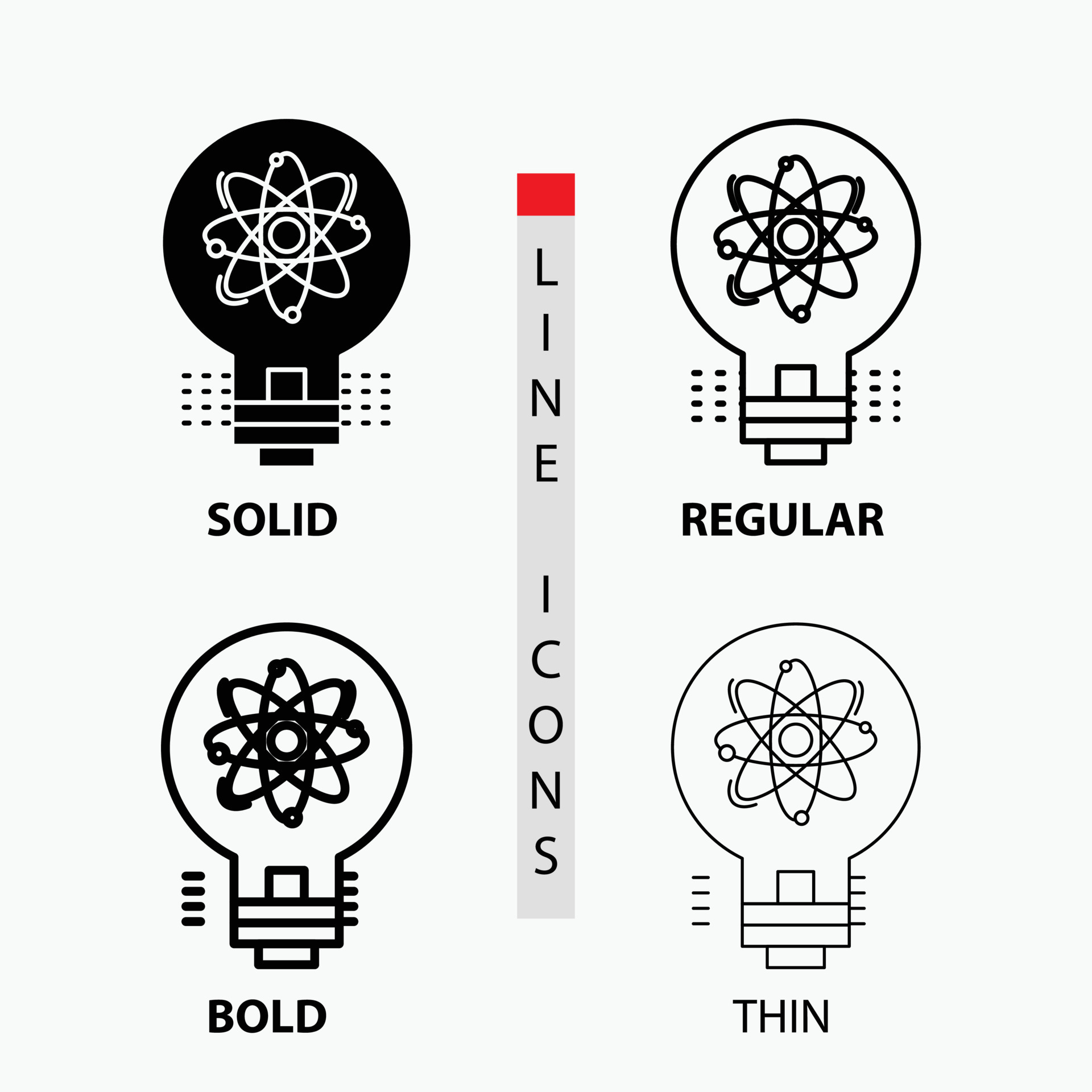 idea. innovation. light. solution. startup Icon in Thin. Regular. Bold ... idea. innovation. light. solution. startup Icon in Thin. Regular. Bold ...