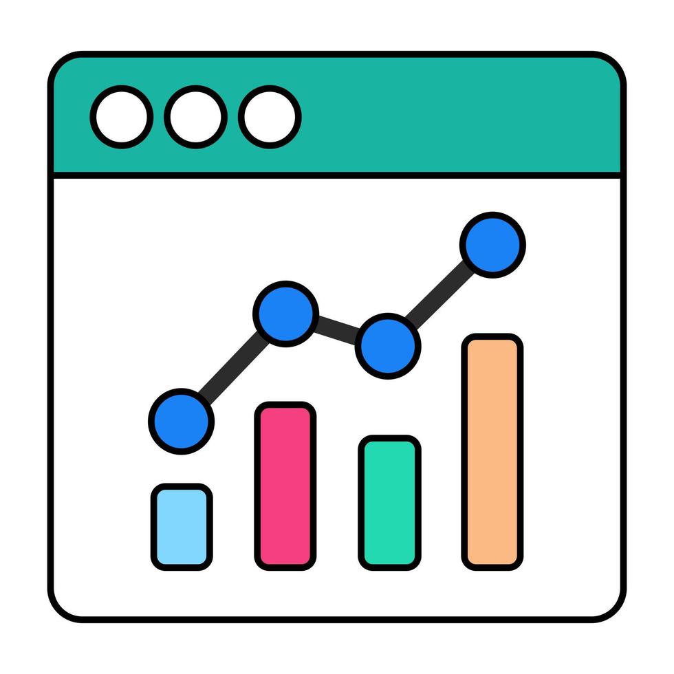 Premium download icon of online data analytics 13033856 Vector Art at ...