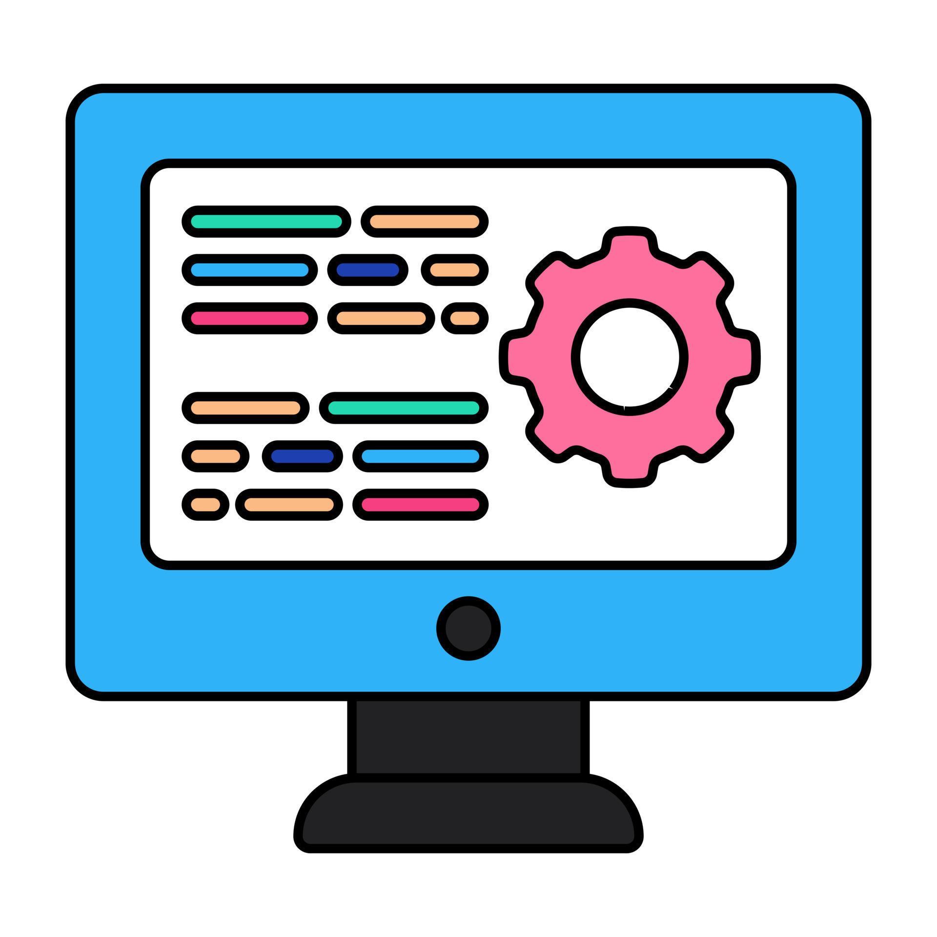 An icon design of system setting 13033900 Vector Art at Vecteezy