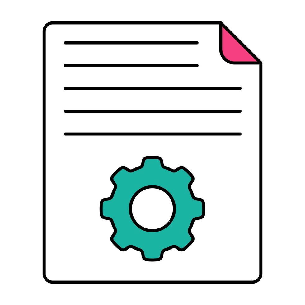 Perfect design icon of file setting 13033948 Vector Art at Vecteezy