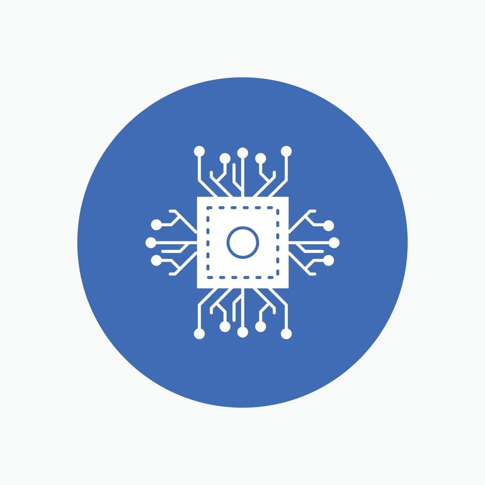 Chip. cpu. microchip. processor. technology White Glyph Icon in Circle ... Chip. cpu. microchip. processor. technology White Glyph Icon in Circle ...