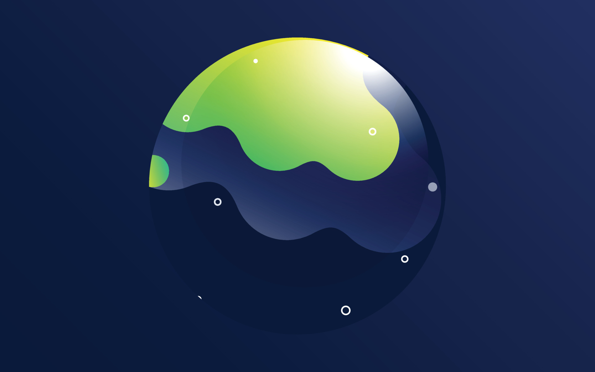 Abstract Circle Liquid shapes. Globe blobs with gradient color. stain ...