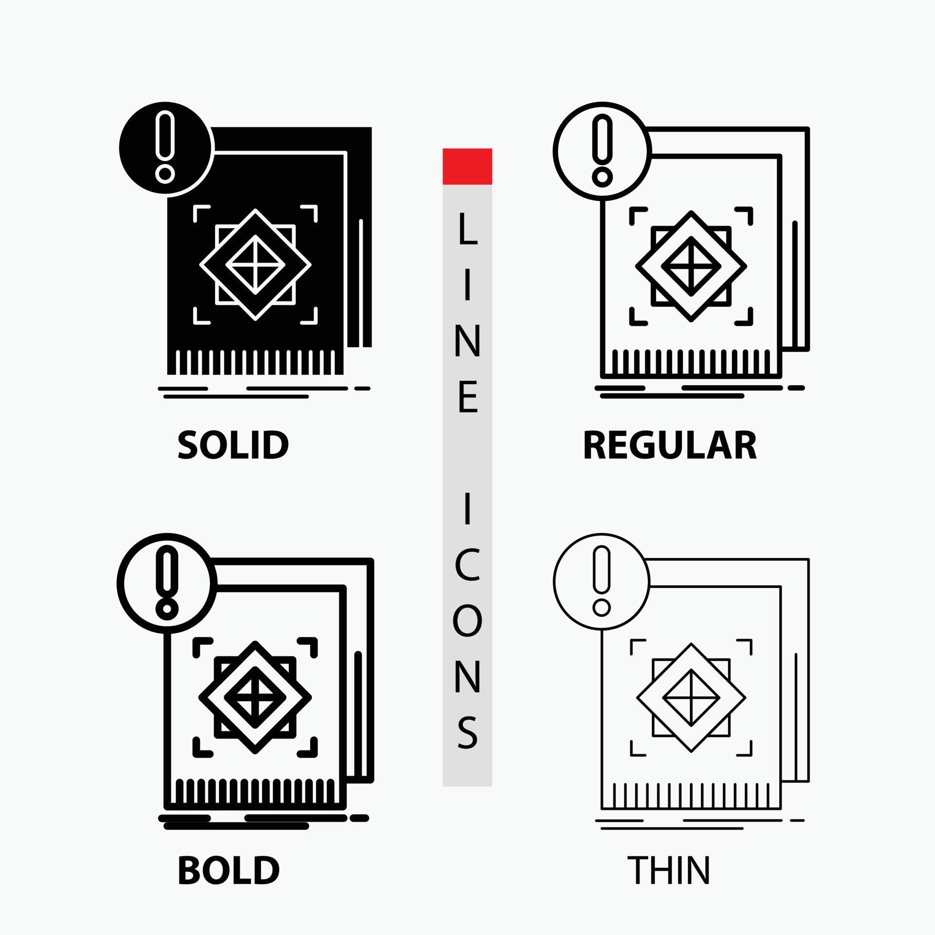 structure. standard. infrastructure. information. alert Icon in Thin ...