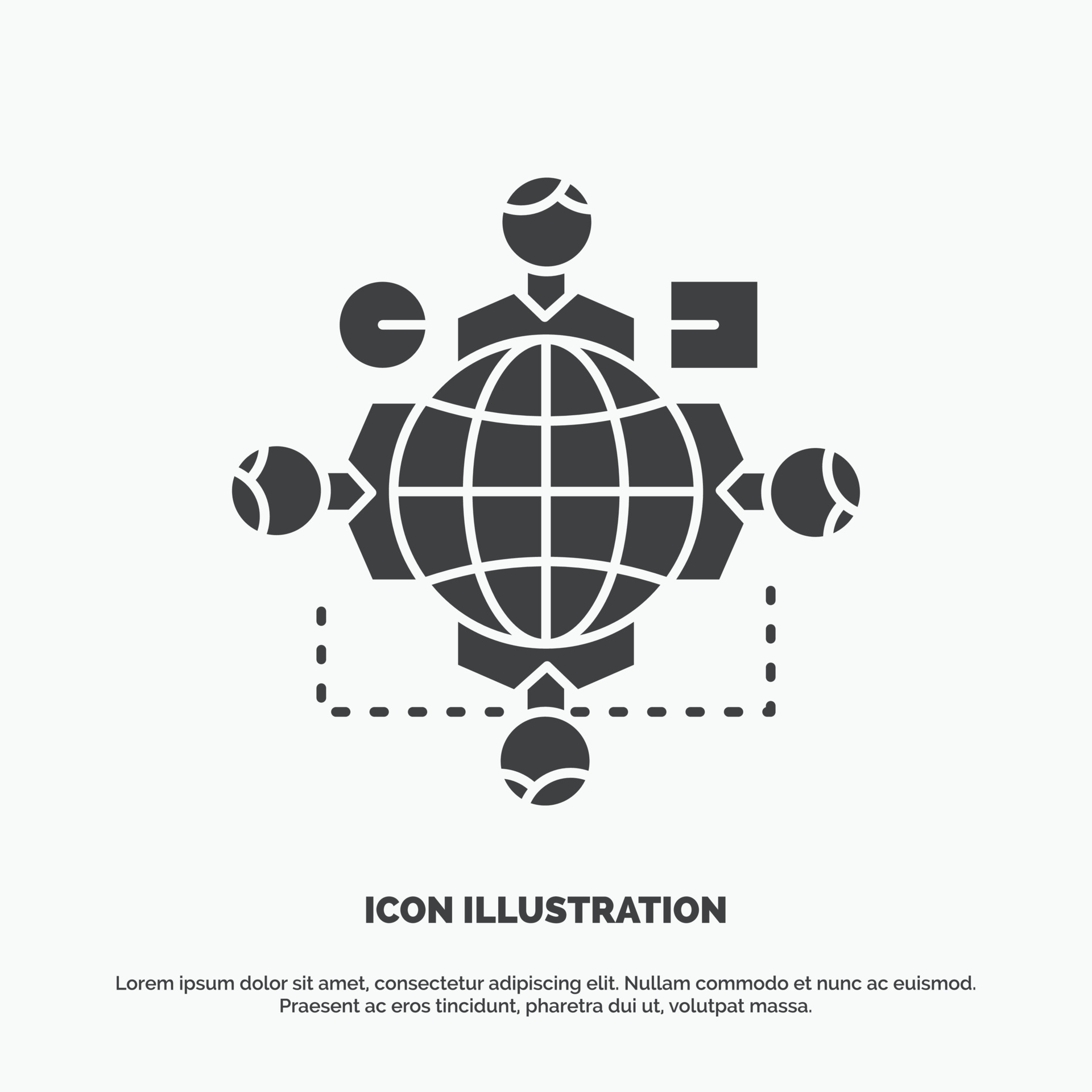 Function Instruction Logic Operation Meeting Icon Glyph Vector Gray Symbol For Ui And Ux