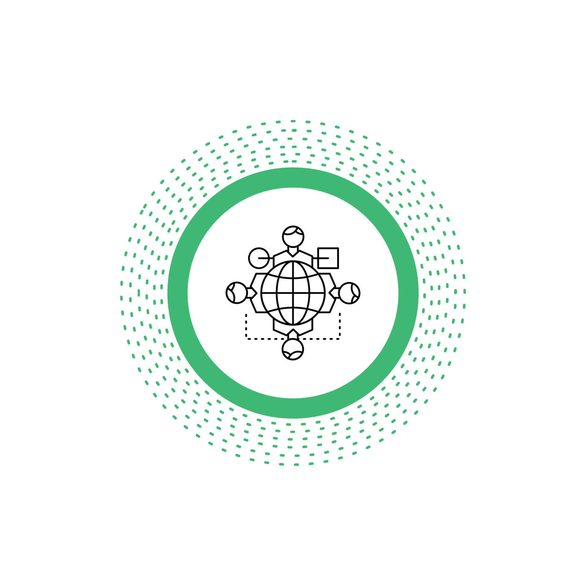 Function Instruction Logic Operation Meeting Line Icon Vector Isolated Illustration